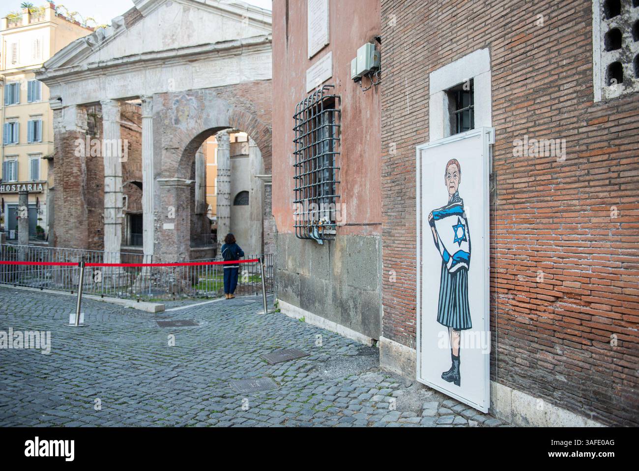 Roma, Italia. 07th Apr, 2025. Inaugurazione del murales “Star of David ...
