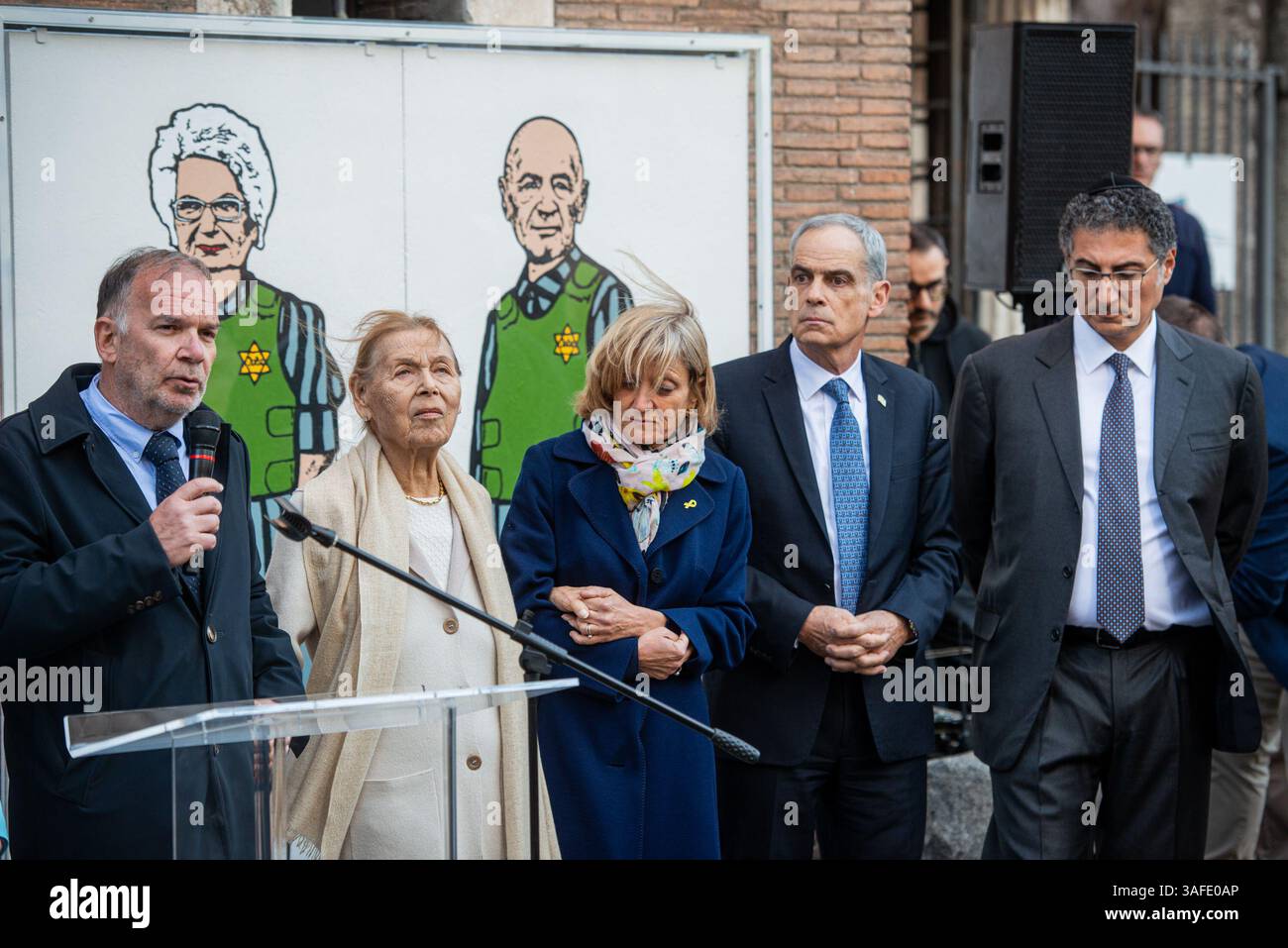 Inaugurazione del murales “Star of David” dedicato ad Edith Bruck dell ...