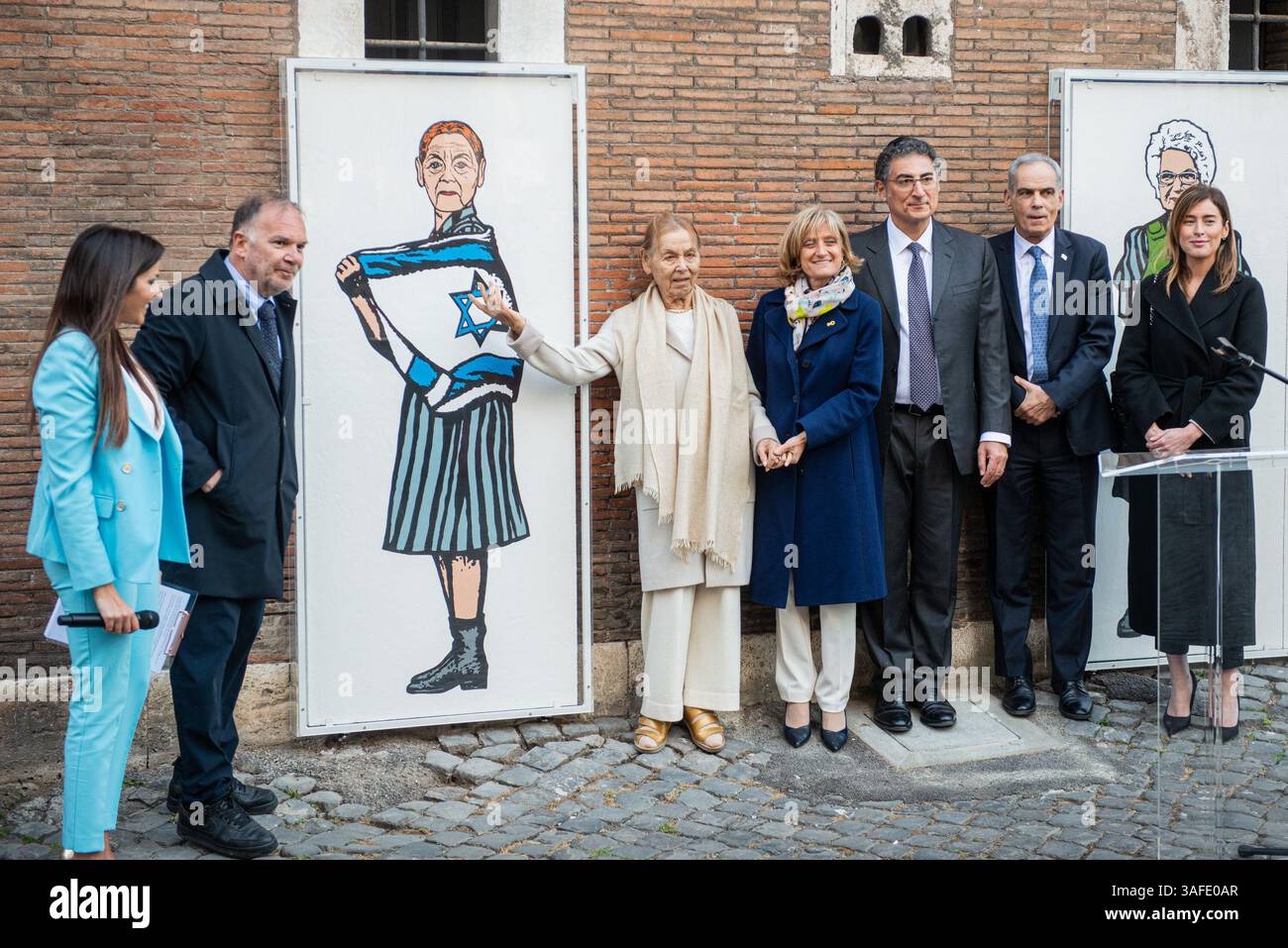 Inaugurazione del murales “Star of David” dedicato ad Edith Bruck dell ...