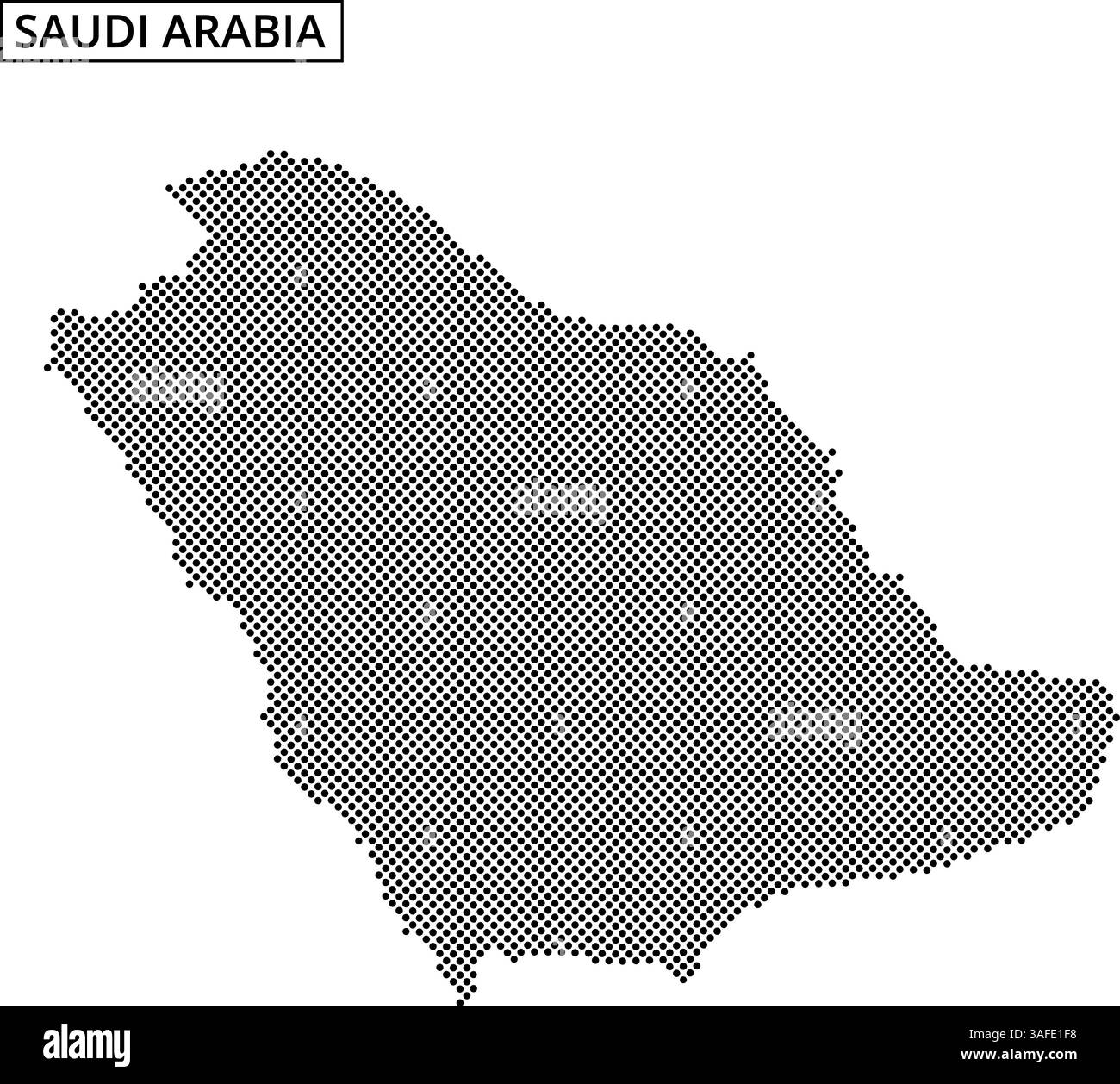 Saudi arabia map dots hi-res stock photography and images - Alamy