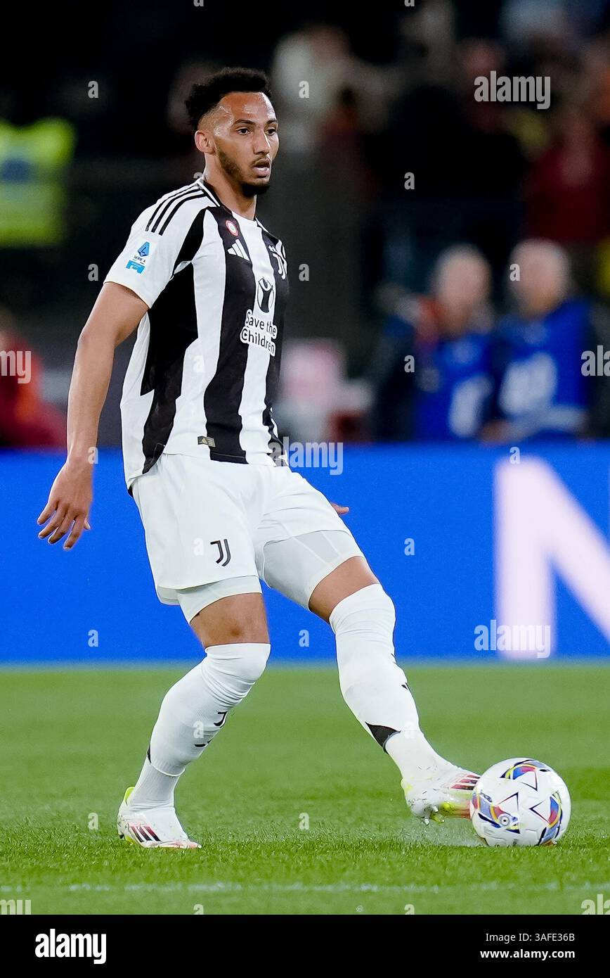 Rome, Italy. 06th Apr, 2025. Lloyd Kelly of Juventus FC during the ...