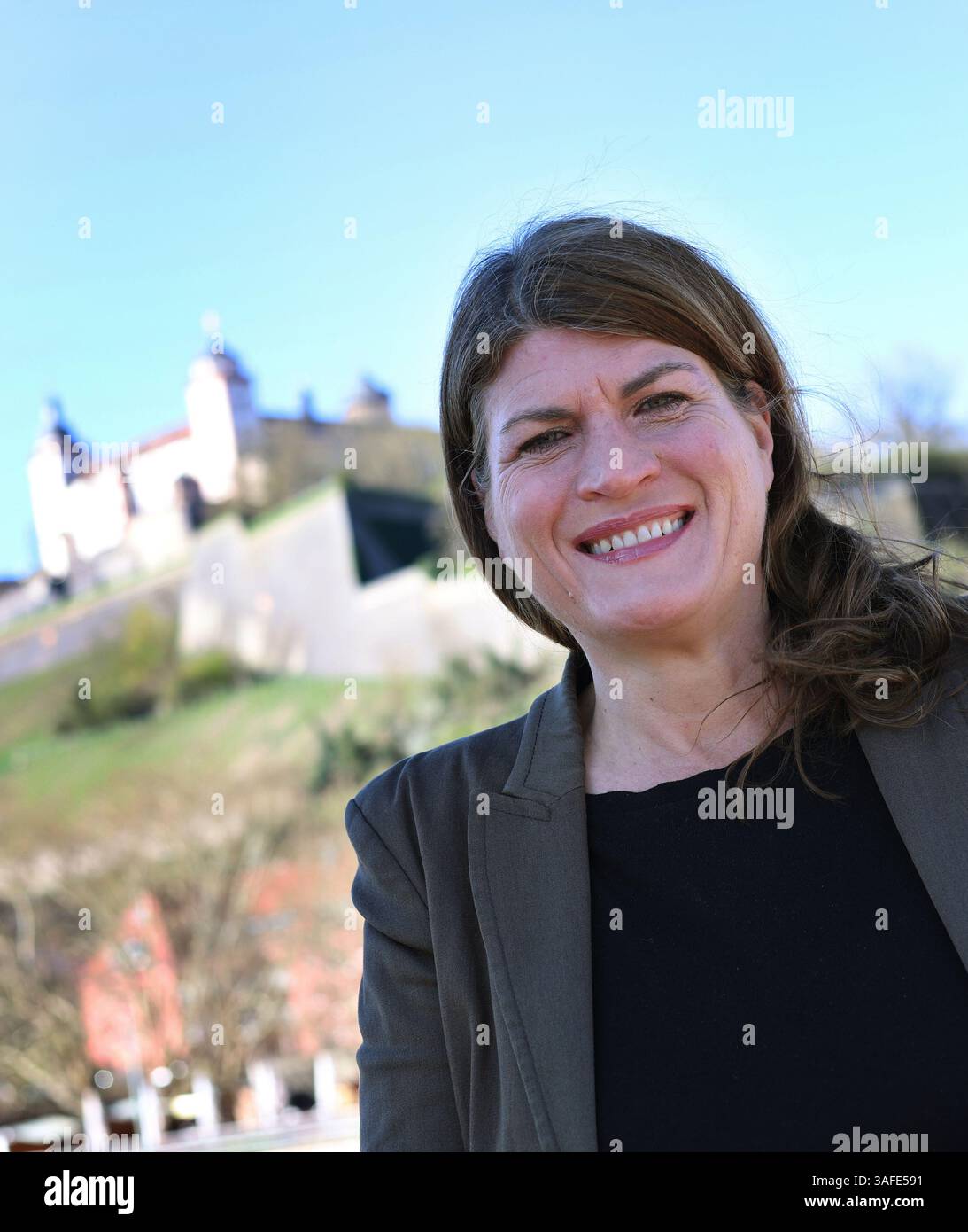 PRODUCTION - 07 April 2025, Bavaria, Würzburg: Claudia Stamm, candidate ...