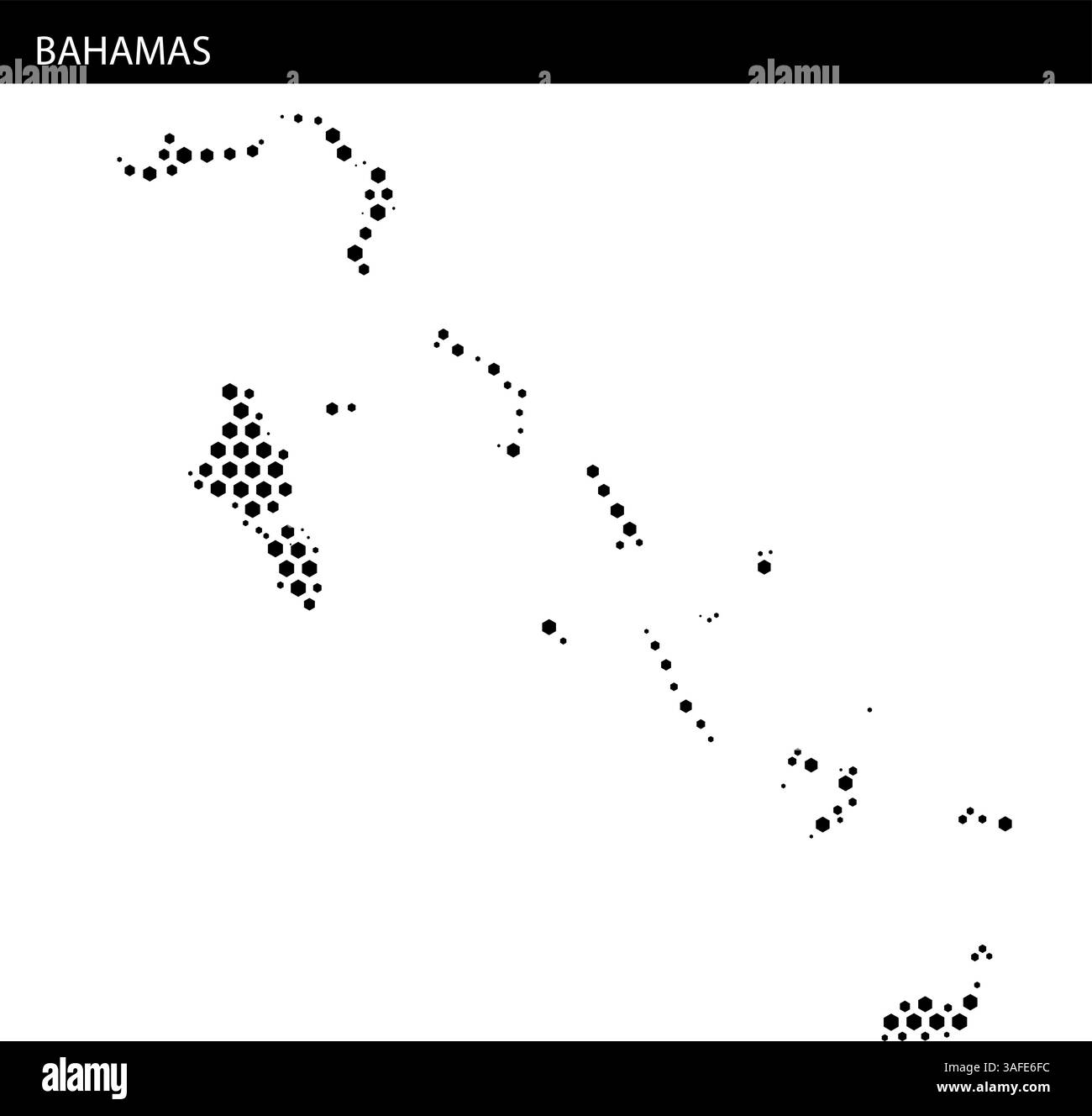The outline map depicts the Bahamas, highlighting its islands and ...