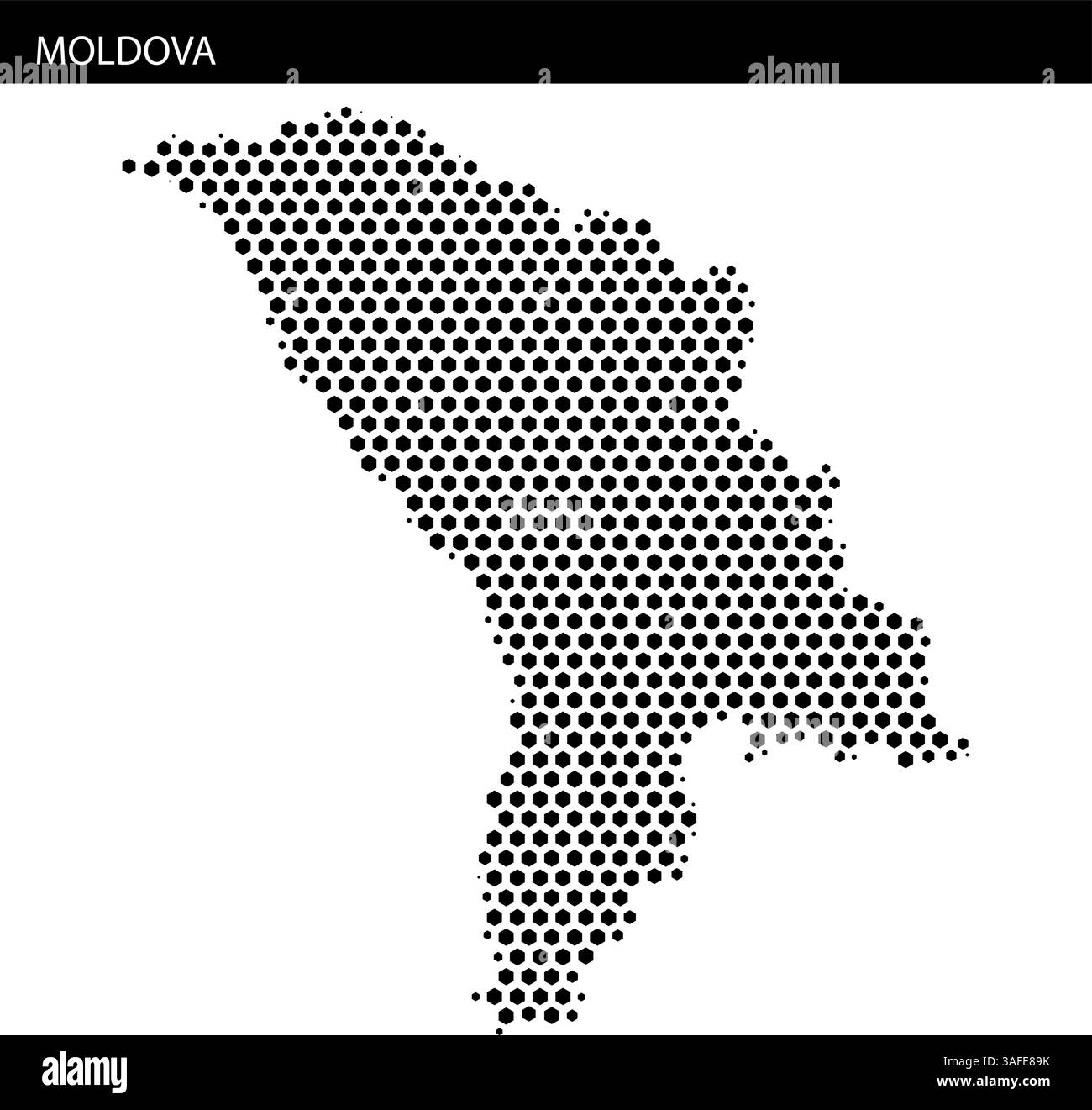 Dotted representation of the map of Moldova showcases its geographical ...