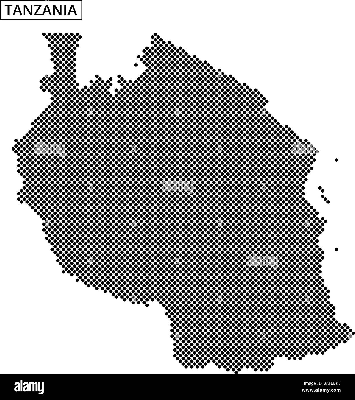 This artwork features a creative dot pattern representing the map of ...