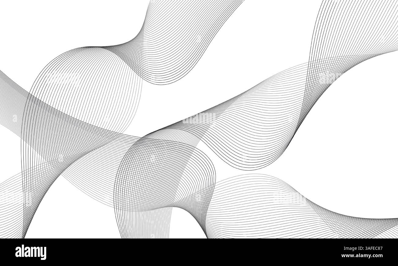 Abstract white futuristic technology background with isolated black ...