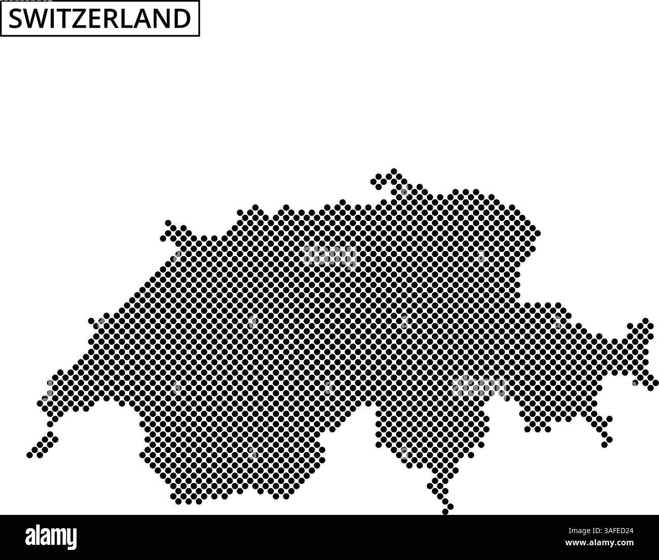 A dotted representation of Switzerland displays the country's ...