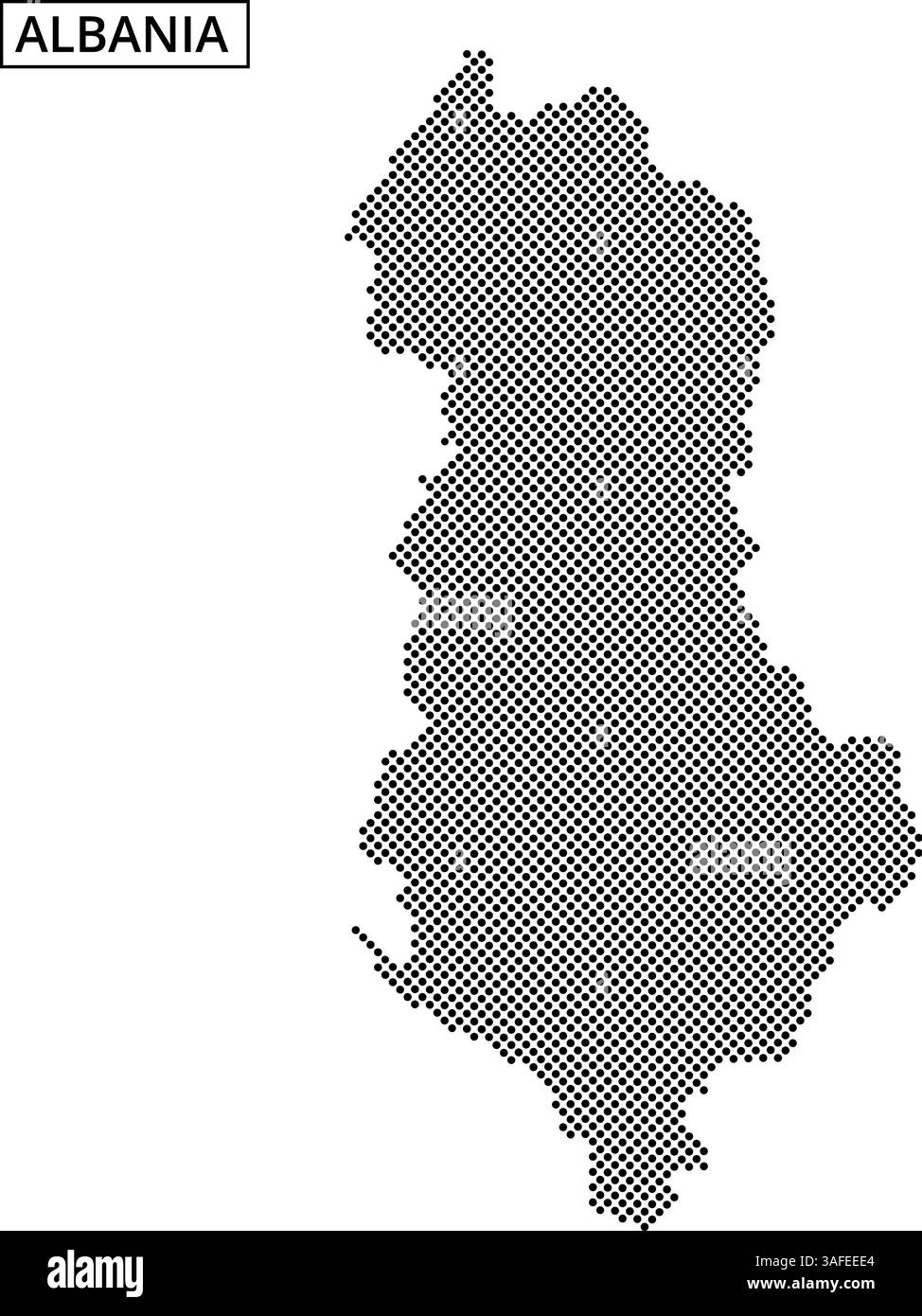 Detailed representation of Albania's geographical layout using a ...