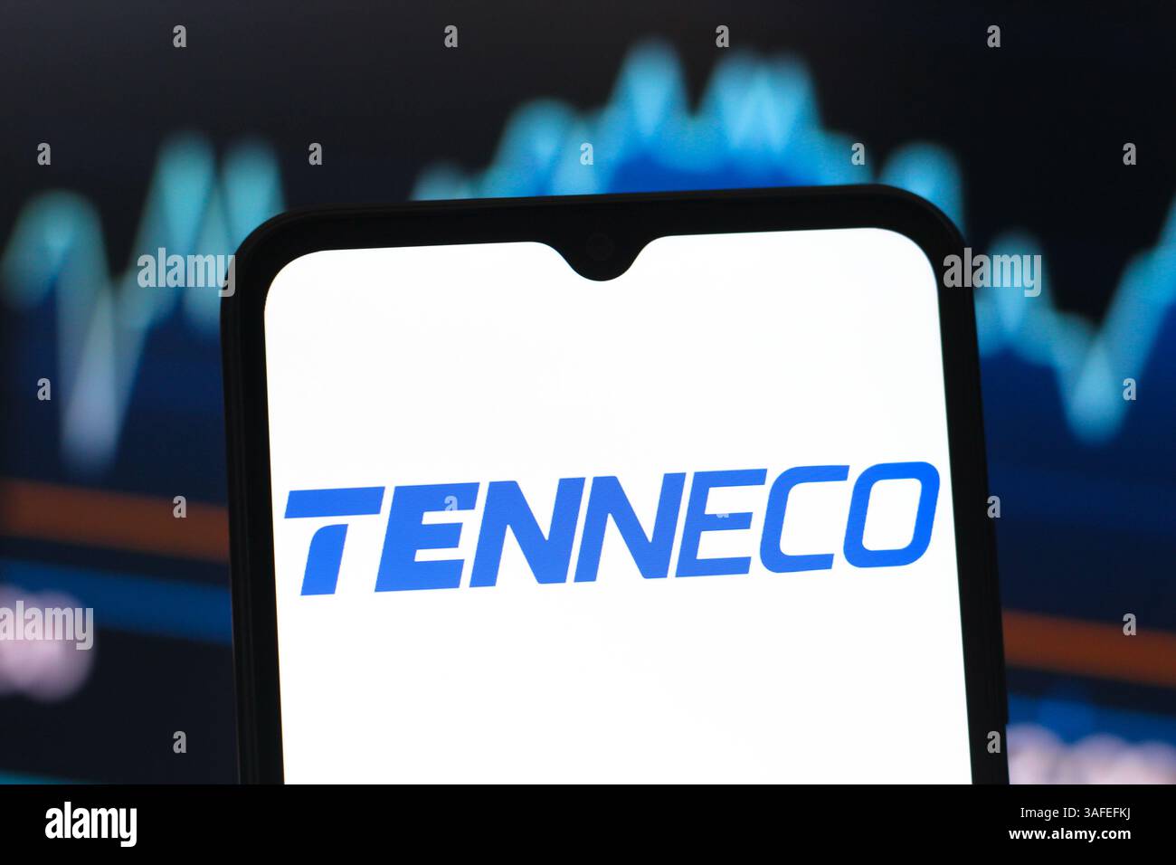 Canada. 07th Apr, 2025. In this photo illustration, the Tenneco logo is ...