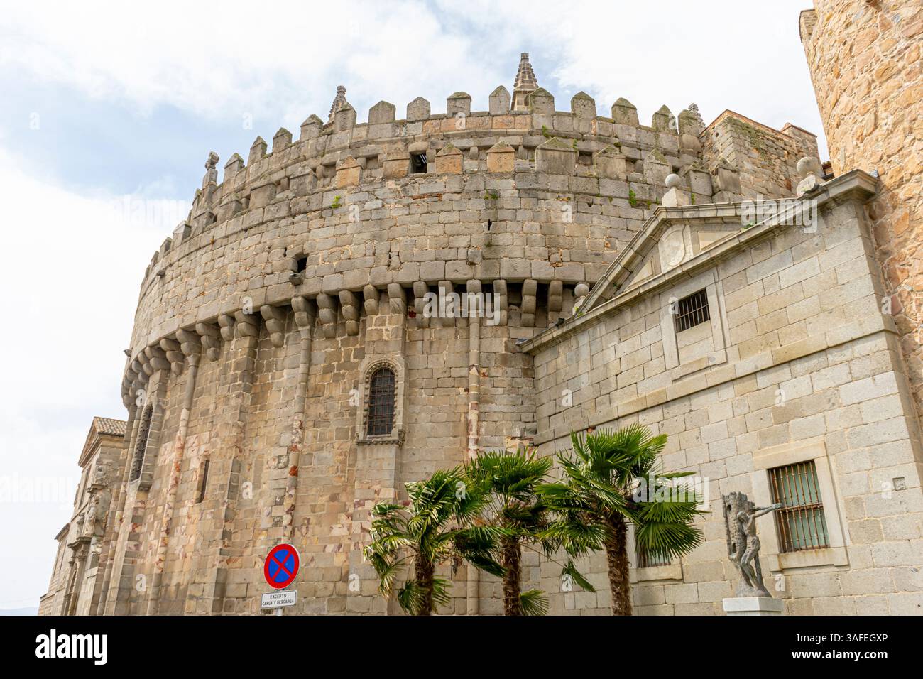 Avila Cathedral Integrated into City Walls - Historic Architecture ...