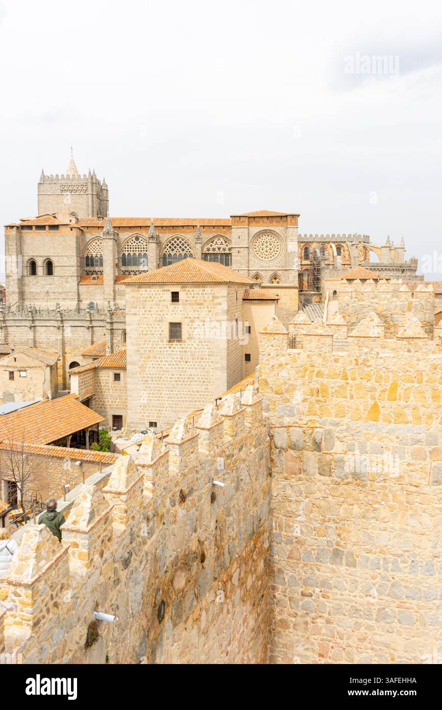 Ávila Cathedral from Medieval Walls: A Gothic Masterpiece in Spain ...