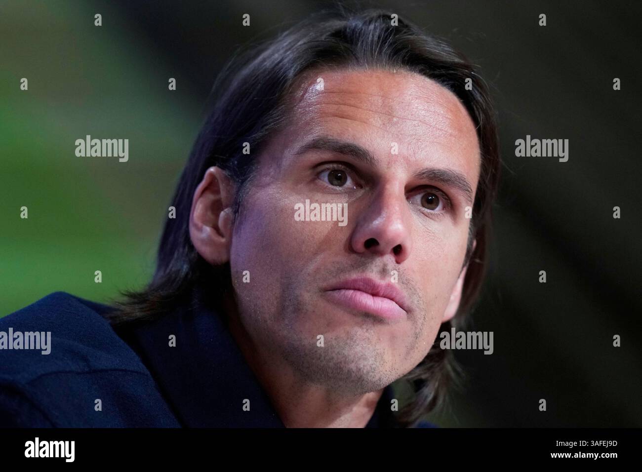 Inter Milan's goalkeeper Yann Sommer attends a news conference in ...