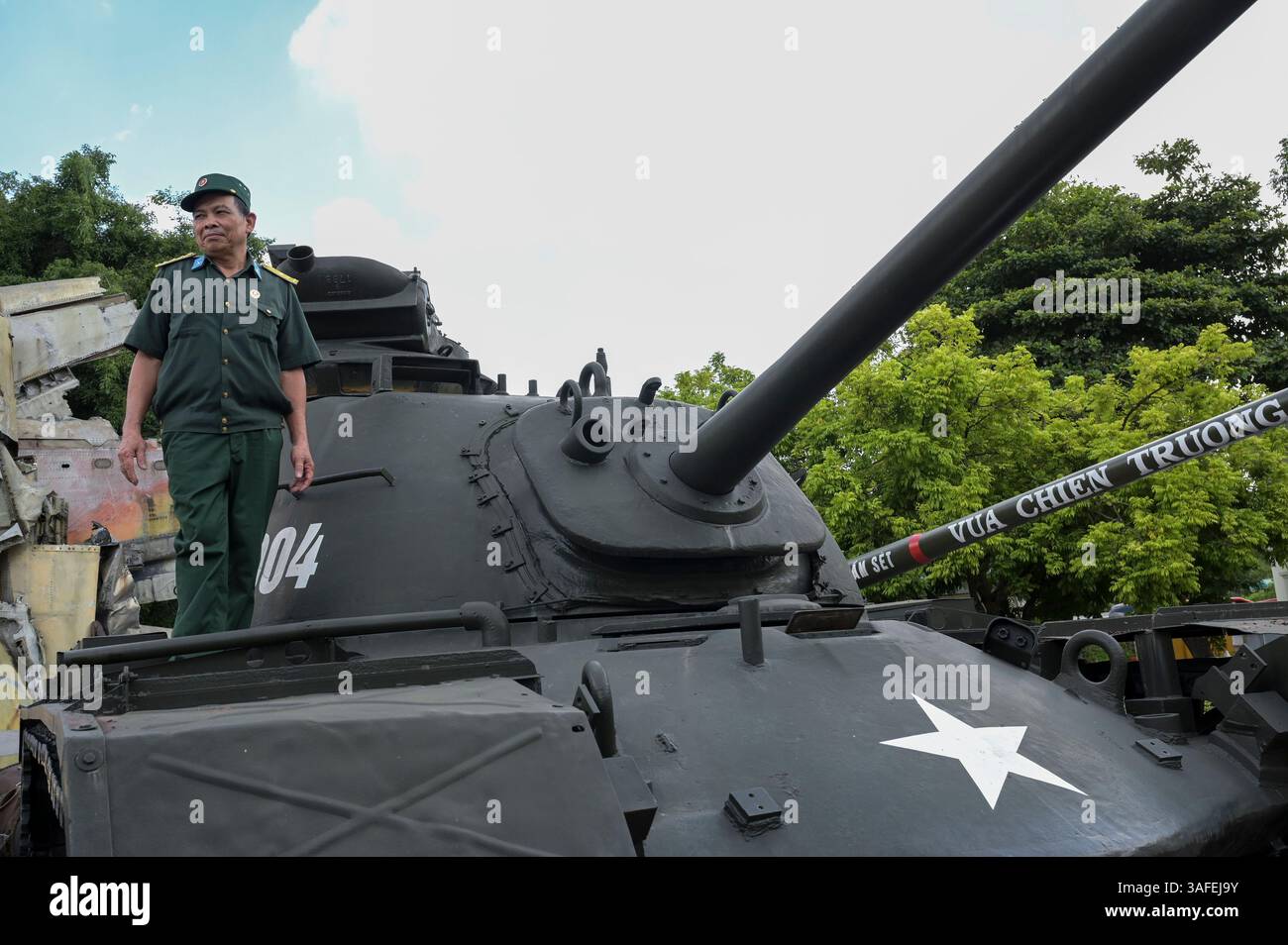 VIETNAM, Hanoi, Military Museum, military equipment and war scrap from ...