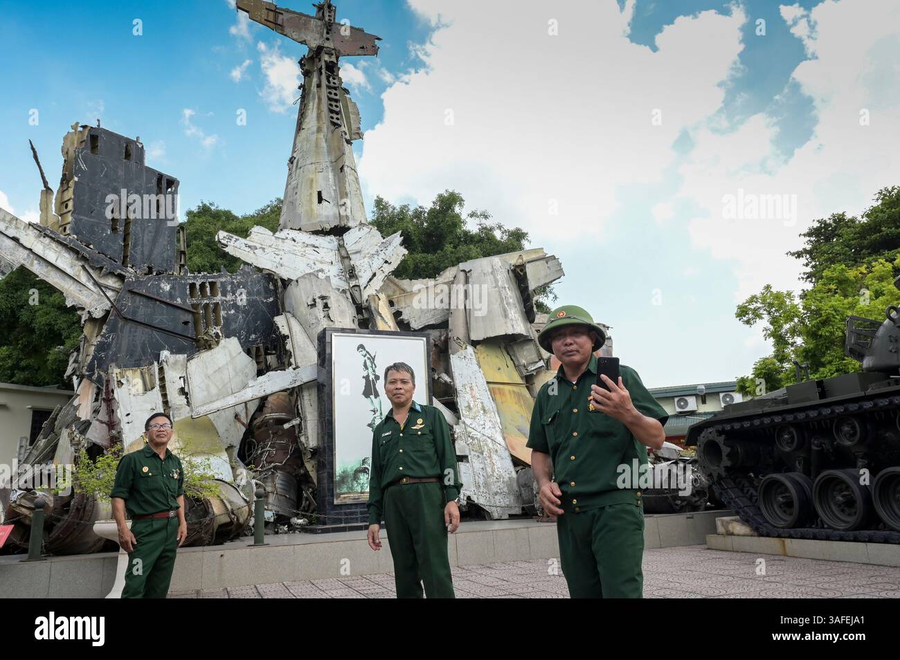 VIETNAM, Hanoi, Military Museum, military equipment and war scrap from ...
