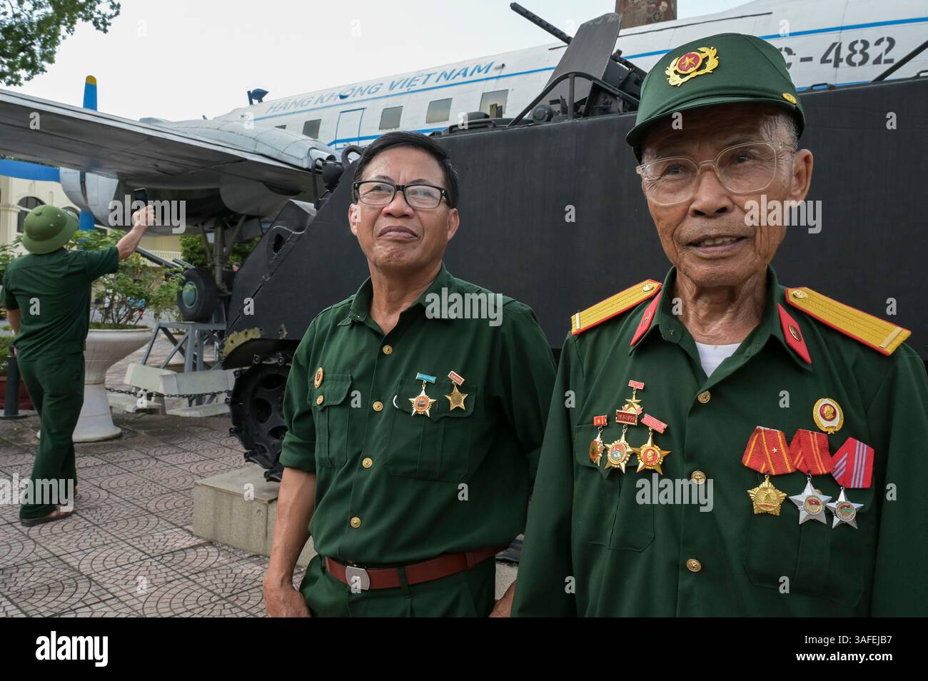 VIETNAM, Hanoi, Military Museum, military equipment and war scrap from ...