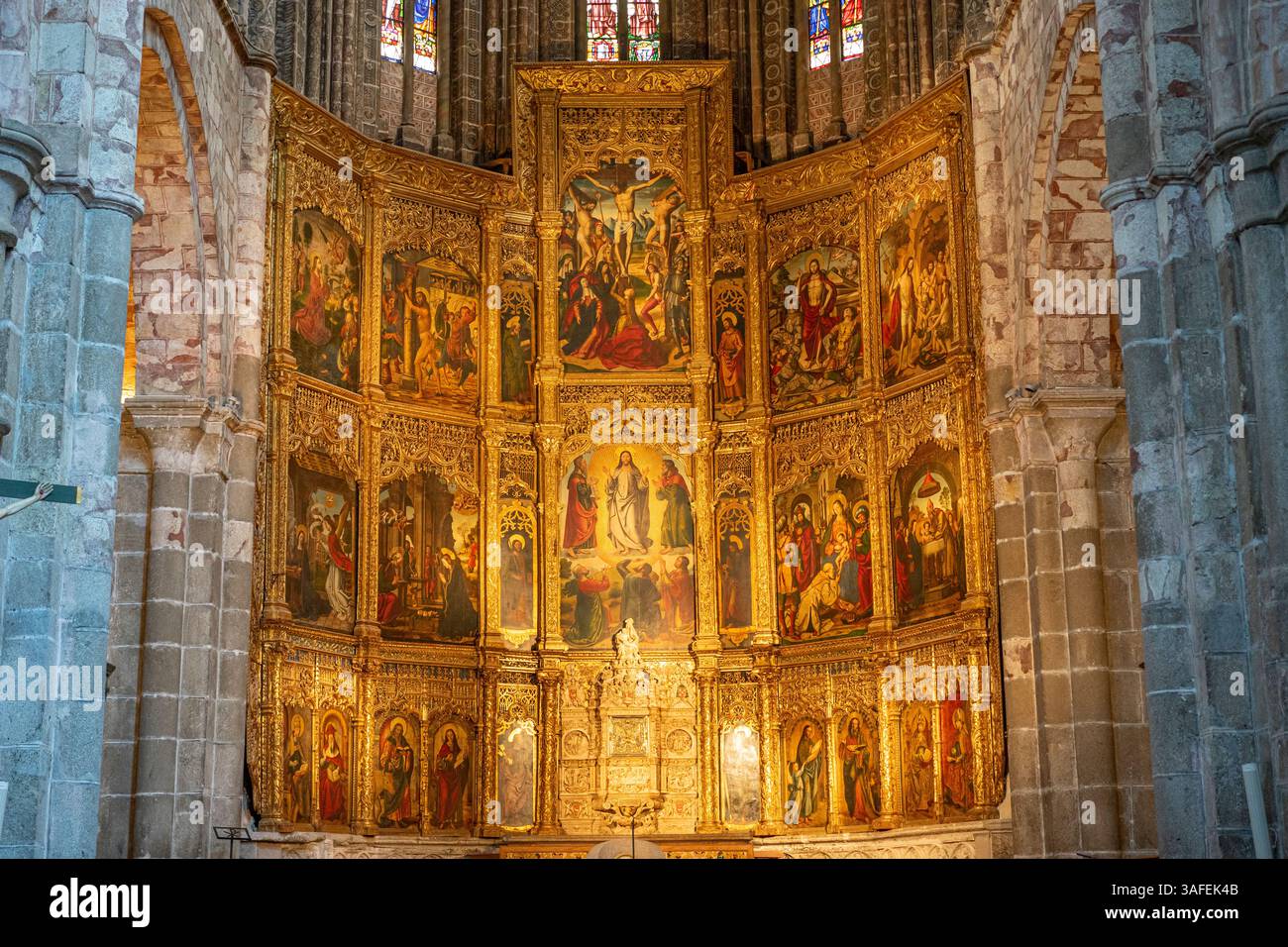 Religious Retablo in a Spanish Church Stock Photo - Alamy