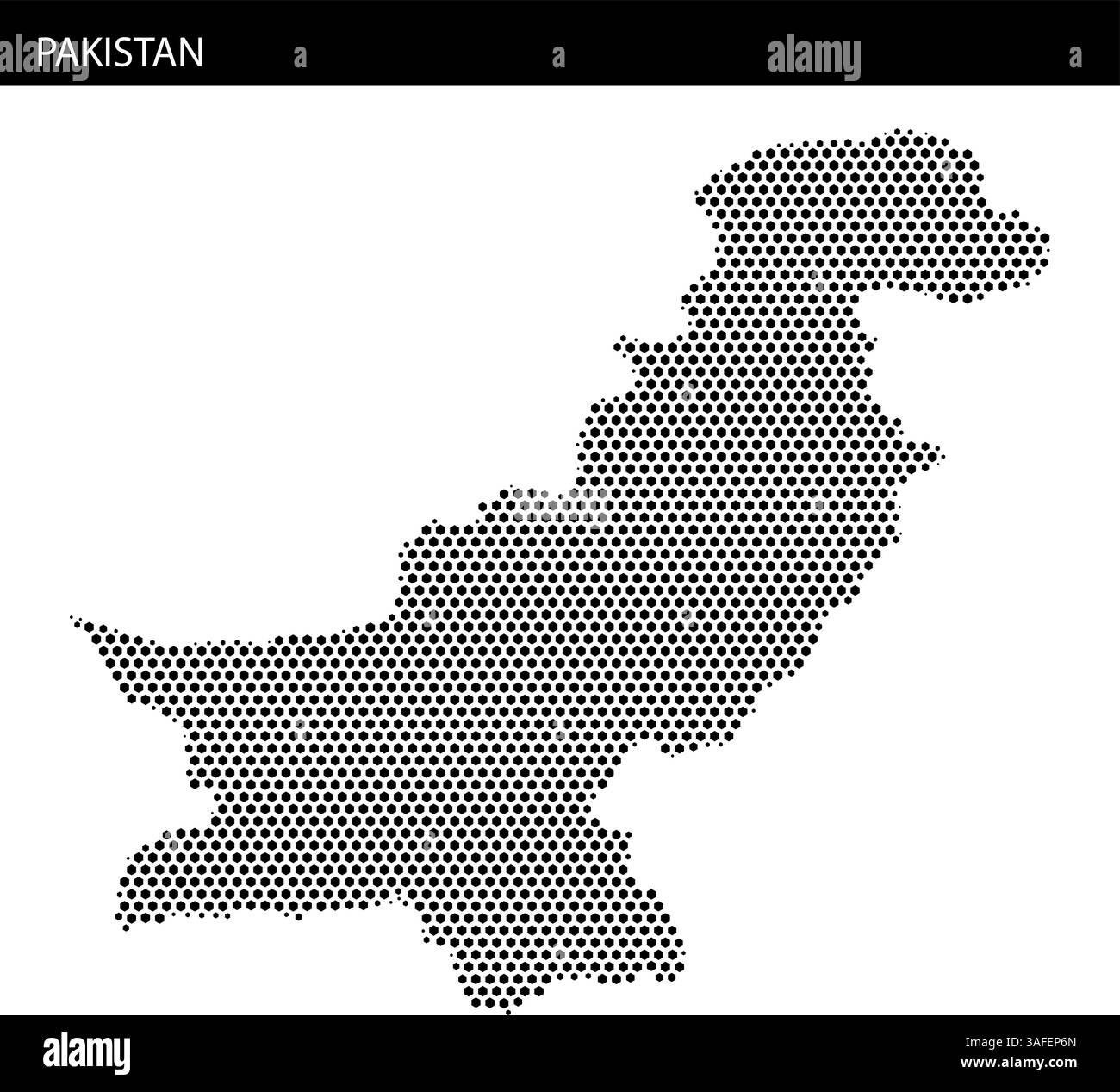 An abstract representation of Pakistan’s outline, emphasizing its ...