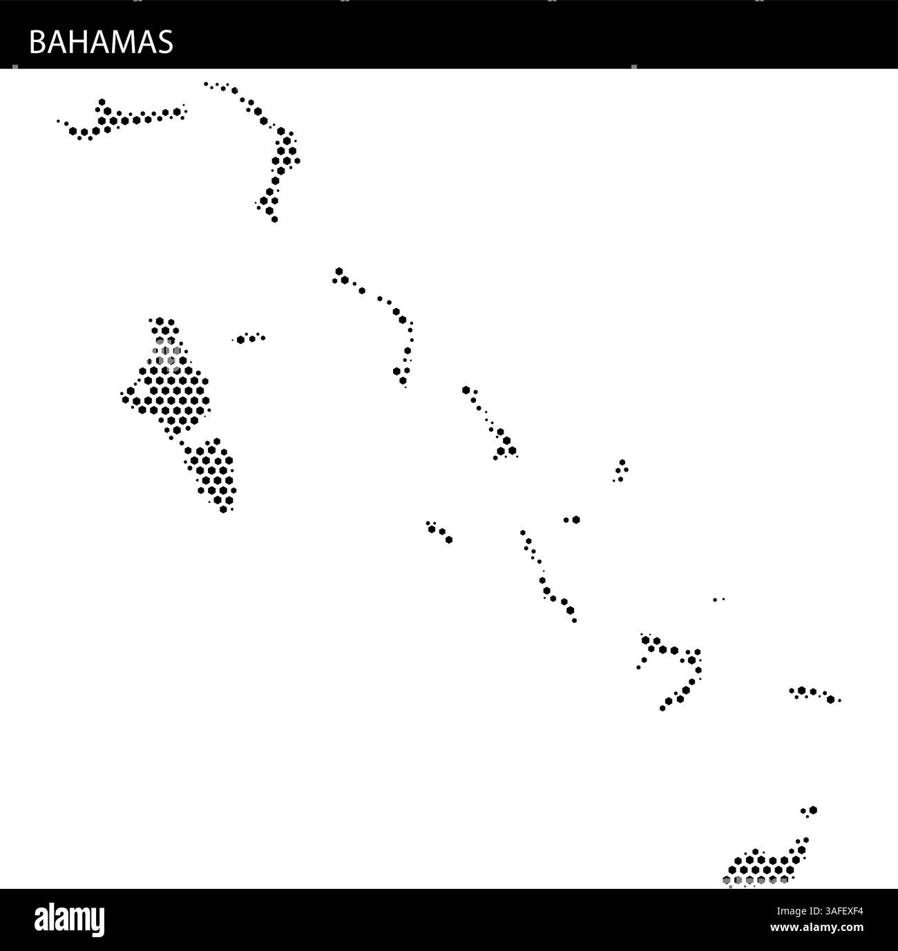 The outline map depicts the Bahamas, highlighting its islands and ...