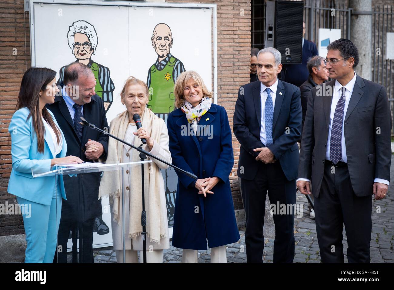 April 7, 2025, Rome, Rm, Italy: The unveiling of the work ''The Star of ...