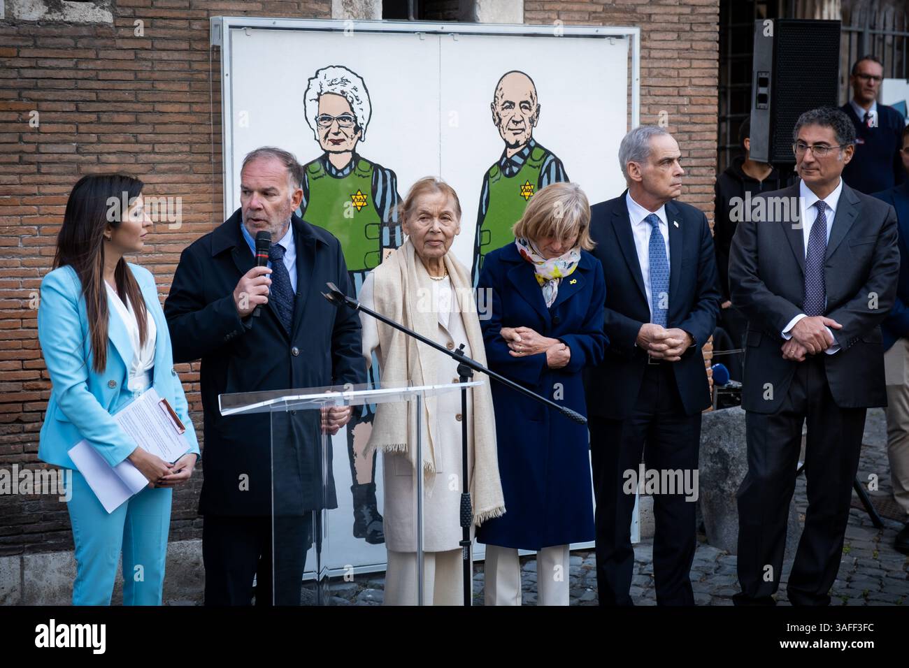 April 7, 2025, Rome, Rm, Italy: The unveiling of the work ''The Star of ...