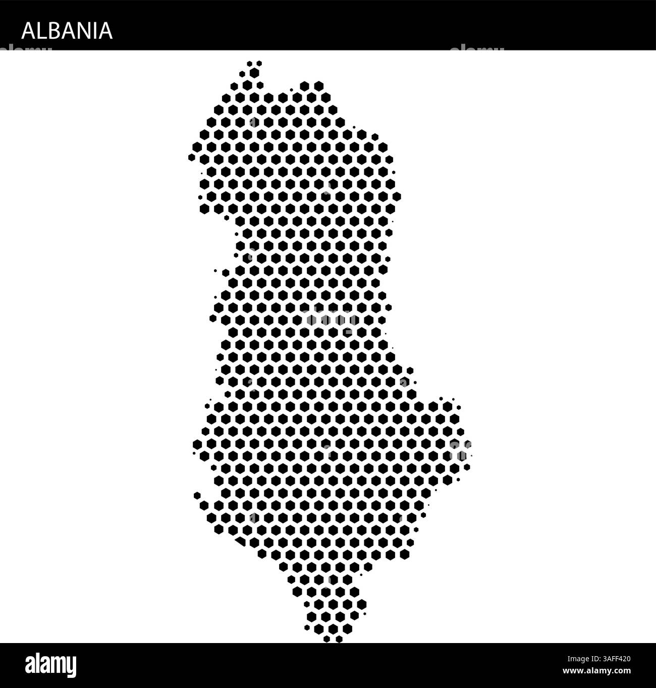 Detailed representation of Albania's geographical layout using a ...