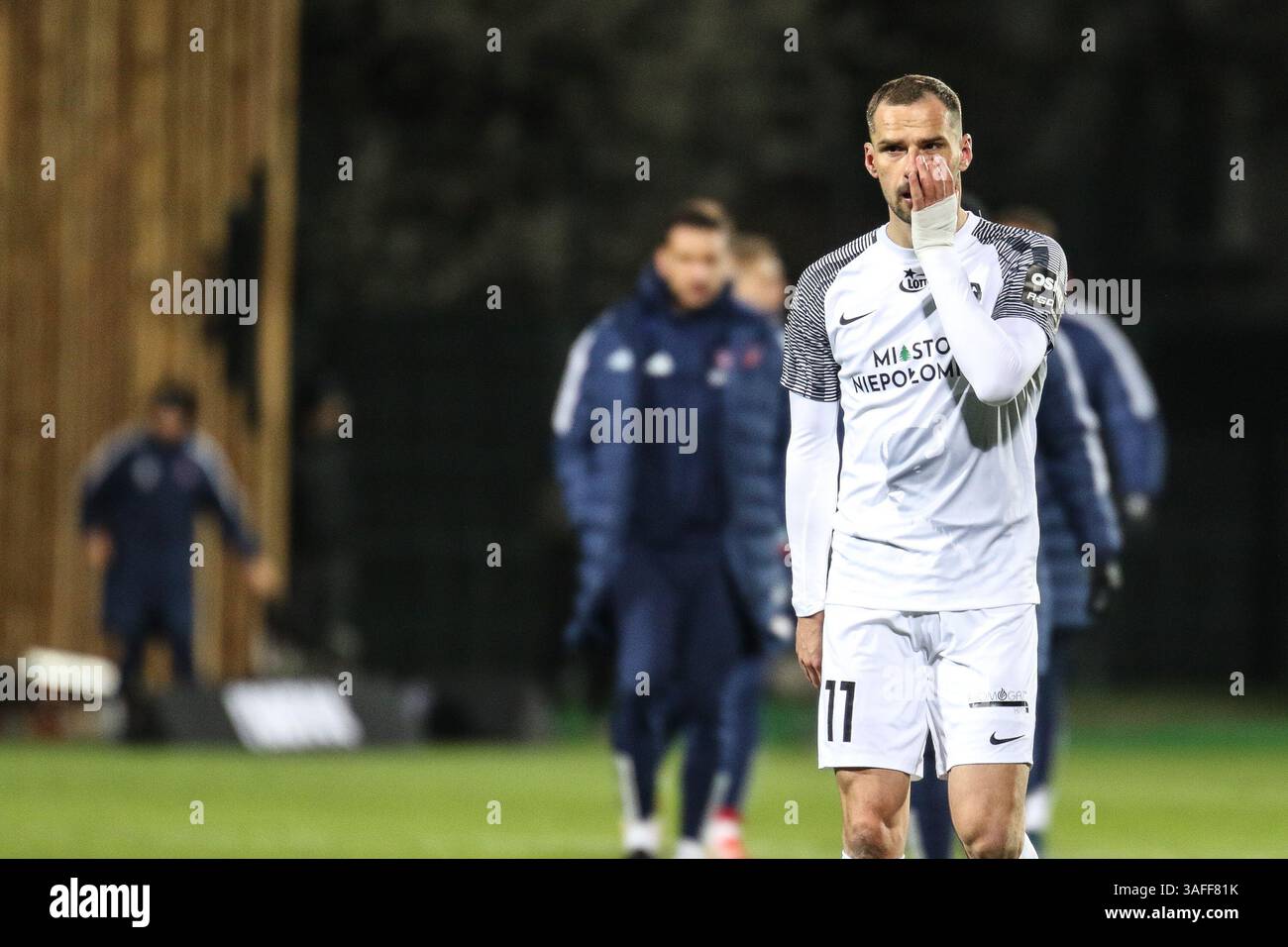 Niepolomice, Poland, 7th April, 2025, football 2024 2025 PKO BP ...