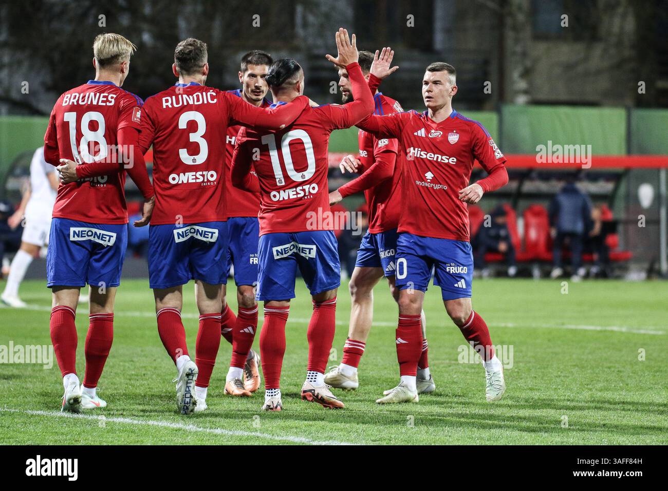 Niepolomice, Poland. 7th Apr, 2025. football 2024 2025 PKO BP Ekstraklasa - Polish Top League ...