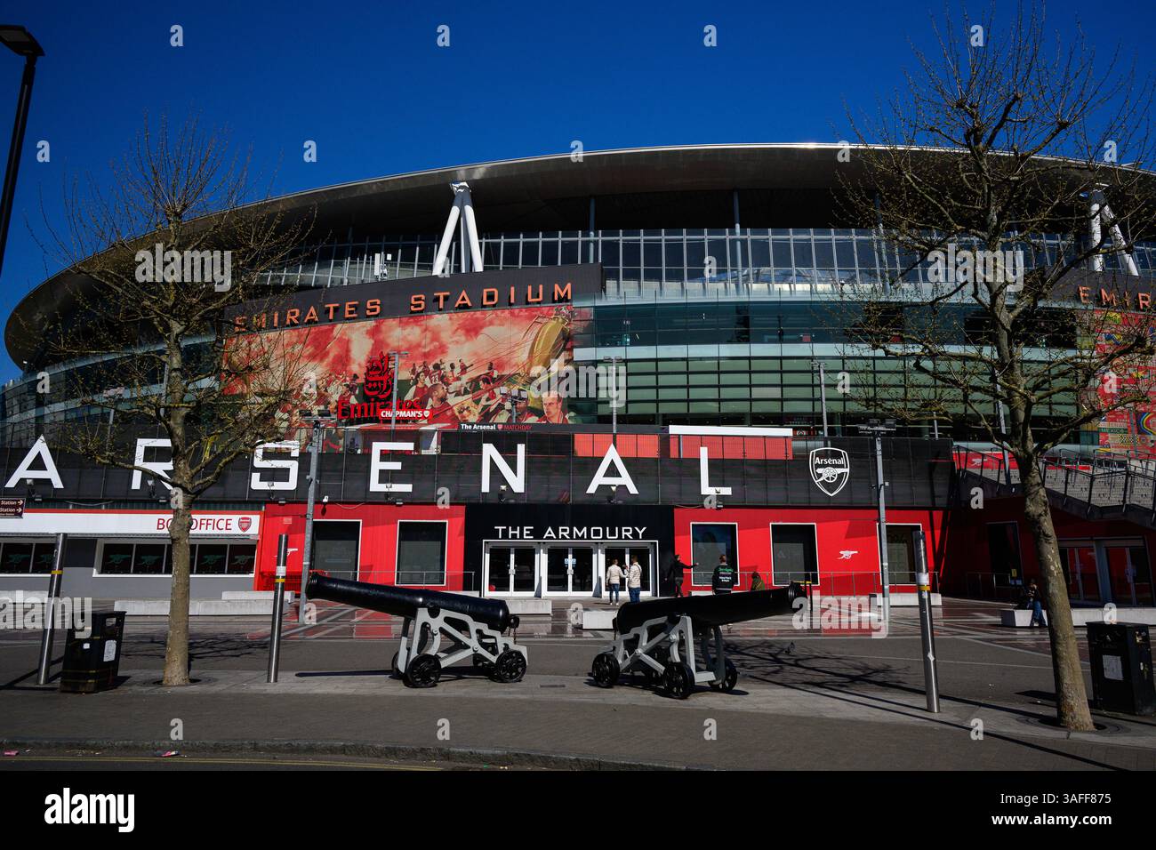 London, England, 7 April 2025 - A general view of the outside of ...