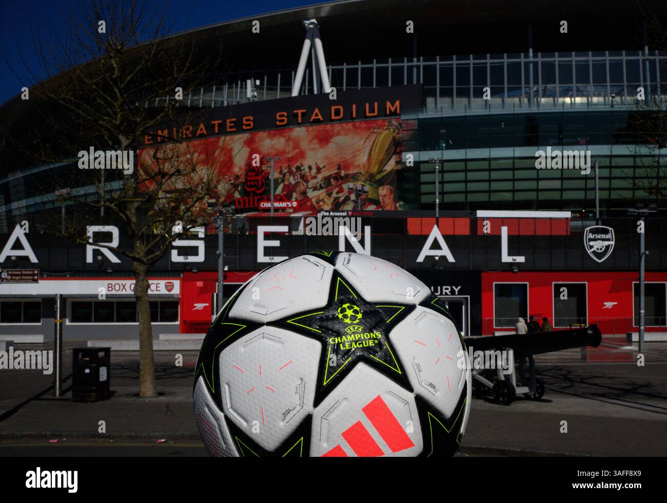 London, England, 7 April 2025 - A general view of the outside of ...