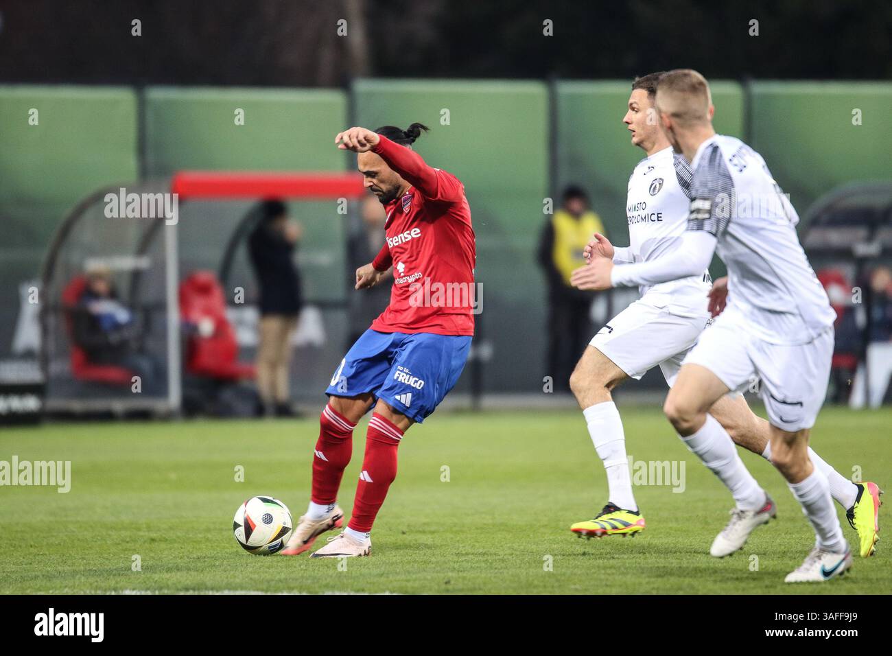 Niepolomice, Poland, 7th April, 2025, football 2024 2025 PKO BP ...