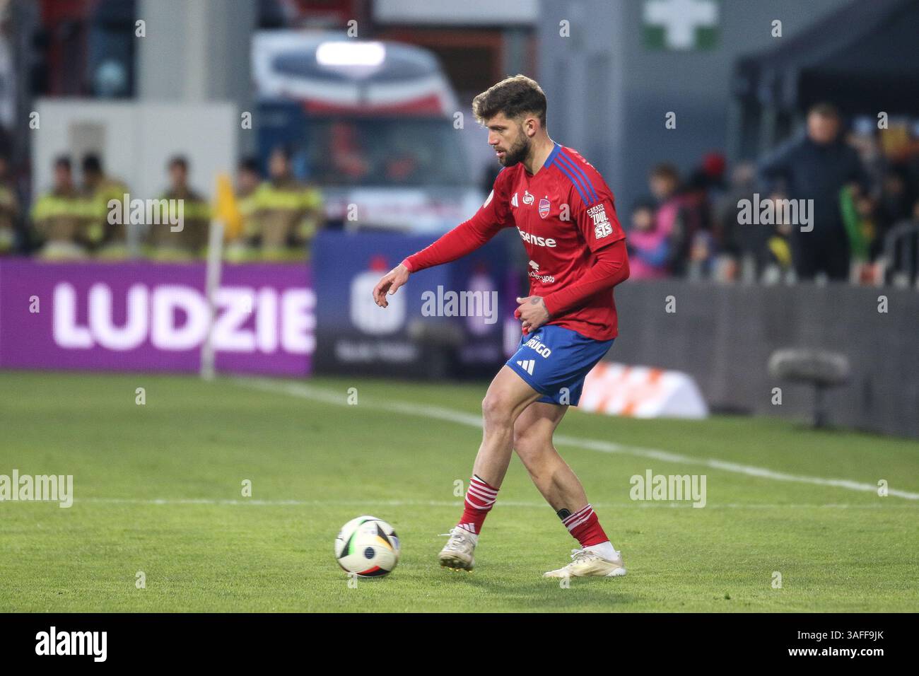 Niepolomice, Poland, 7th April, 2025, football 2024 2025 PKO BP ...