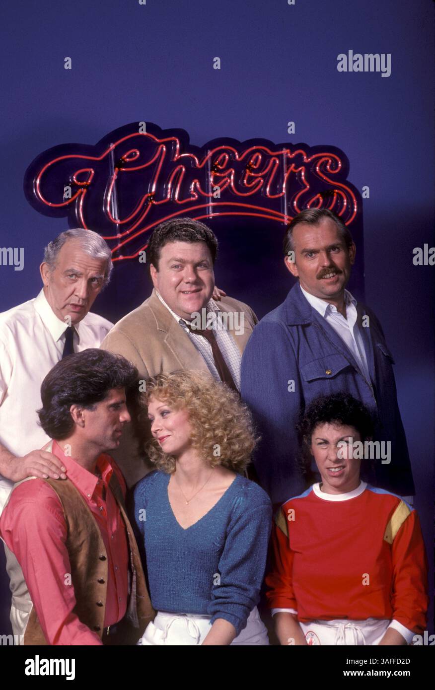 Studio Publicity Still from "Cheers" Shelley Long, Ted Danson, Rhea ...