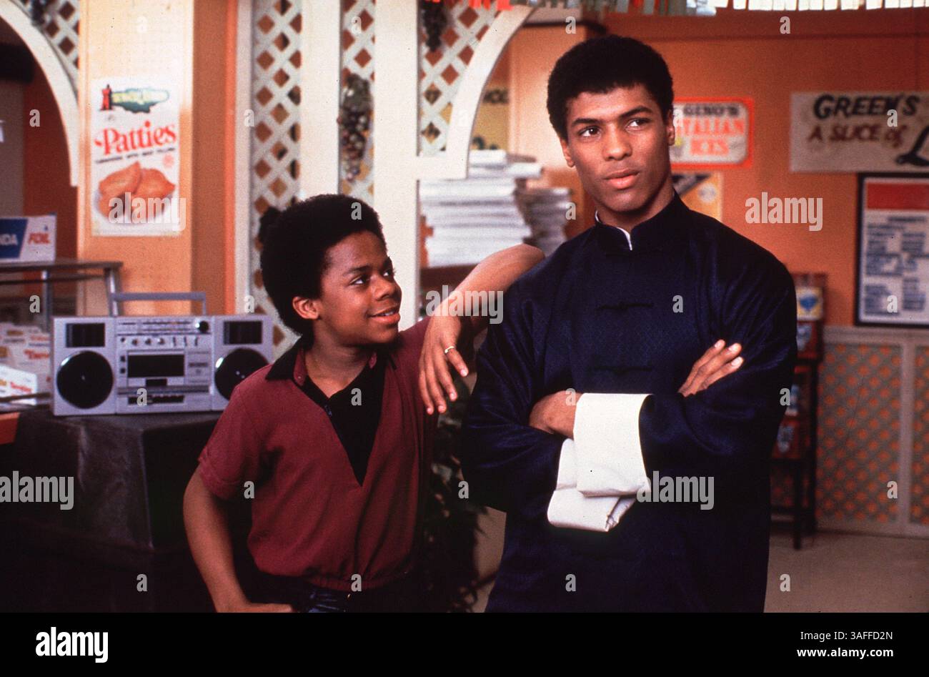 Studio Publicity Still from "The Last Dragon" Taimak, Leo O'Brien 1985 ...