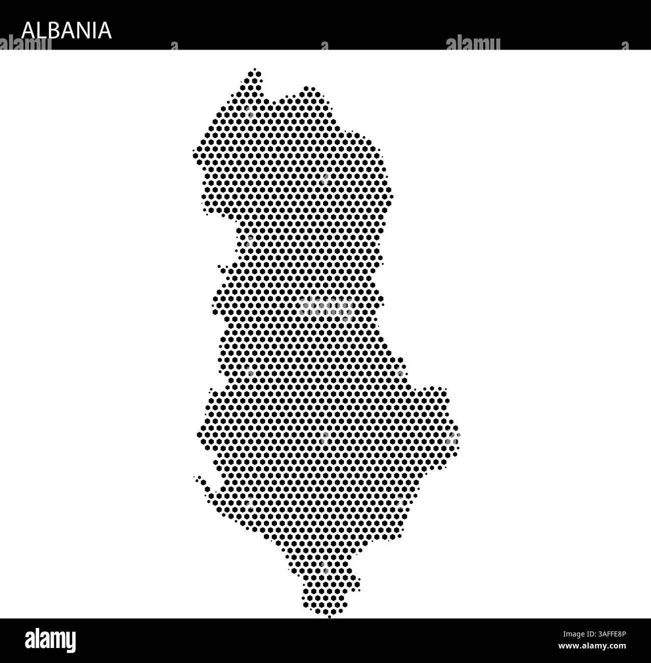 Detailed representation of Albania's geographical layout using a ...