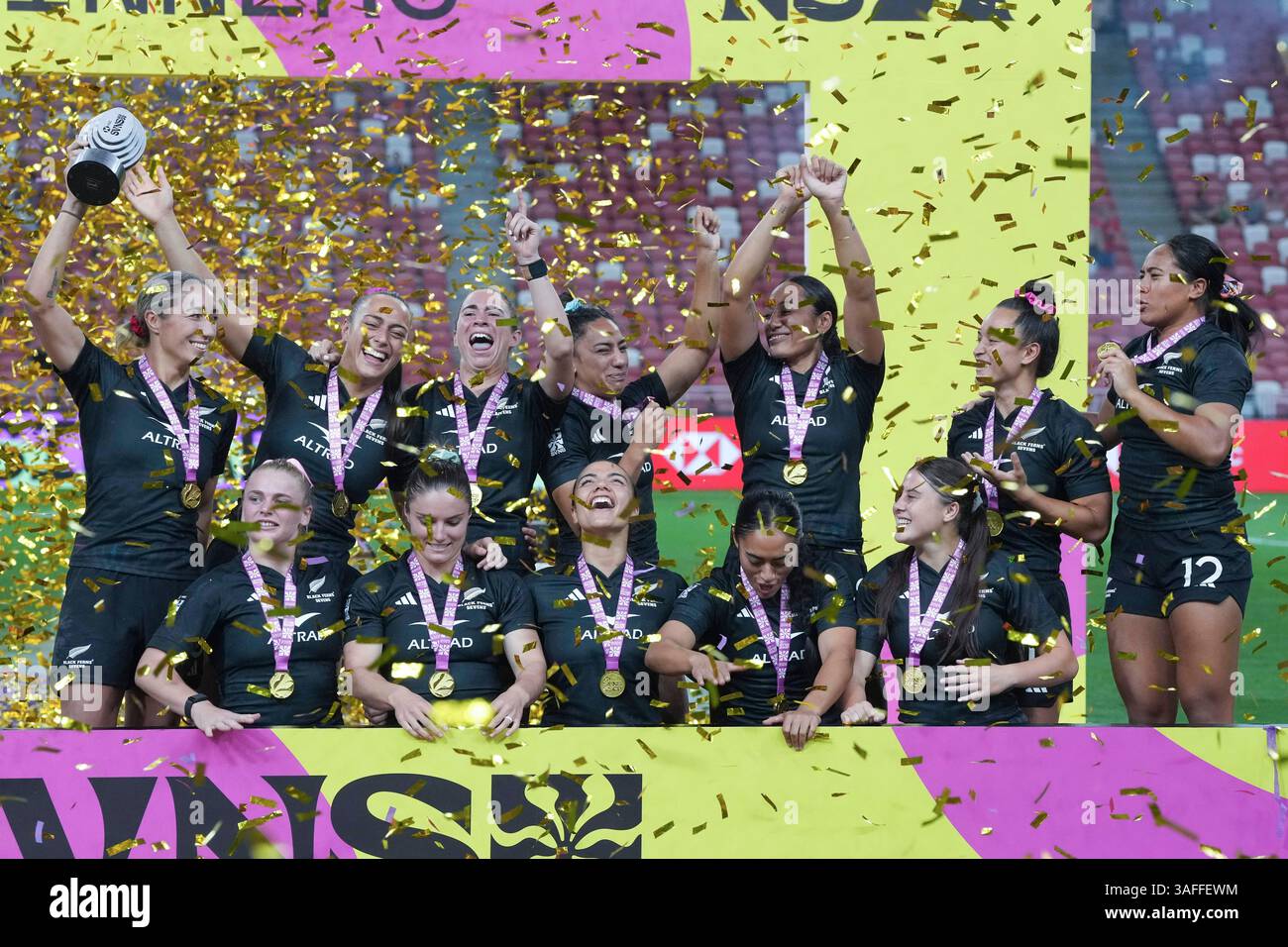 Singapore National Stadium, Singapore. 6th Apr, 2025. HSBC International Rugby Sevens Singapore ...