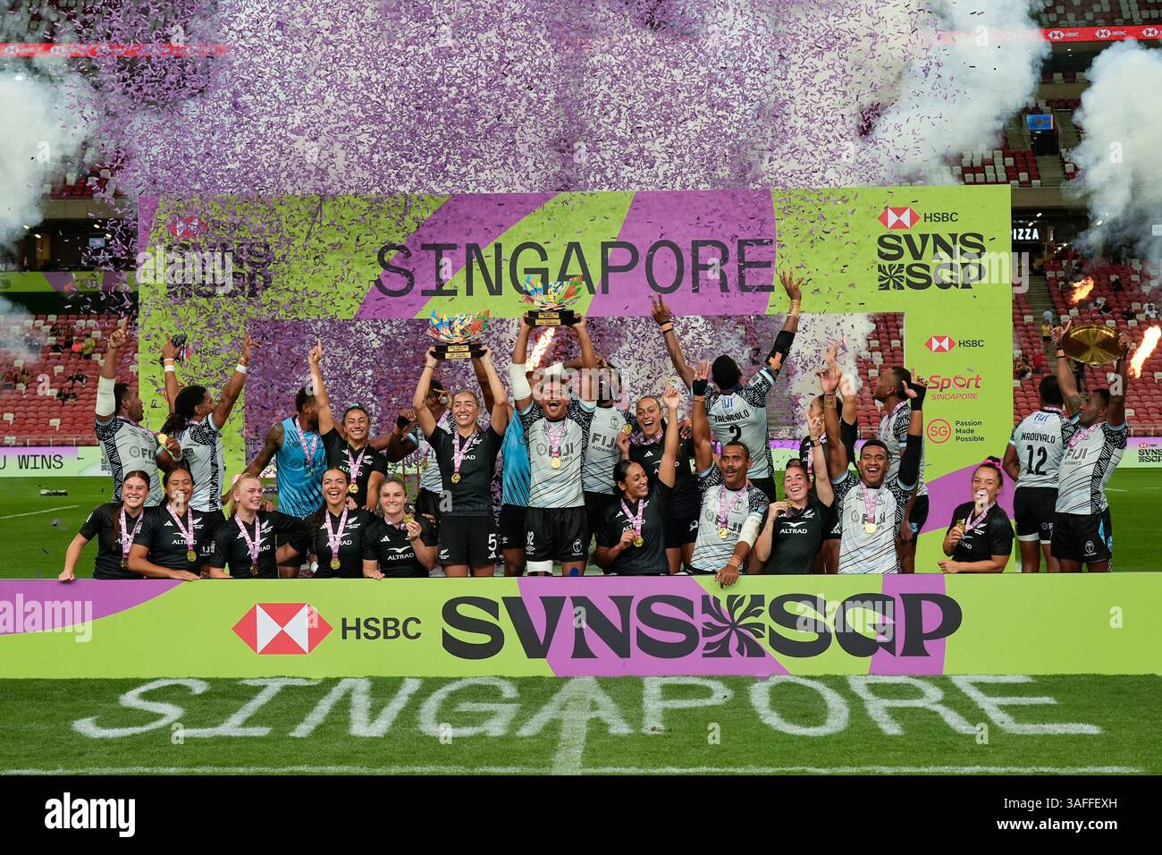 Singapore National Stadium, Singapore. 6th Apr, 2025. HSBC International Rugby Sevens Singapore ...