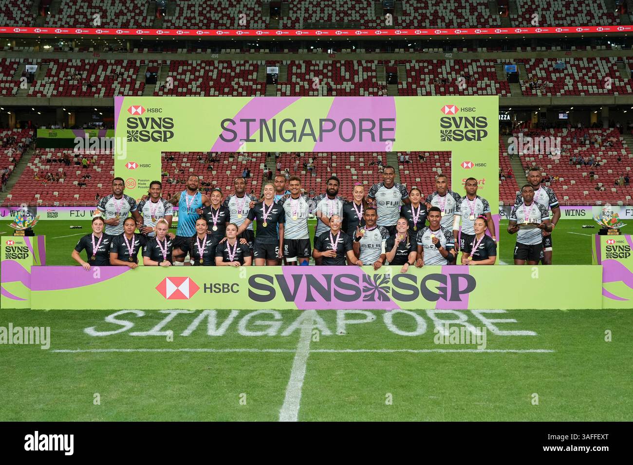 Singapore National Stadium, Singapore. 6th Apr, 2025. HSBC International Rugby Sevens Singapore ...