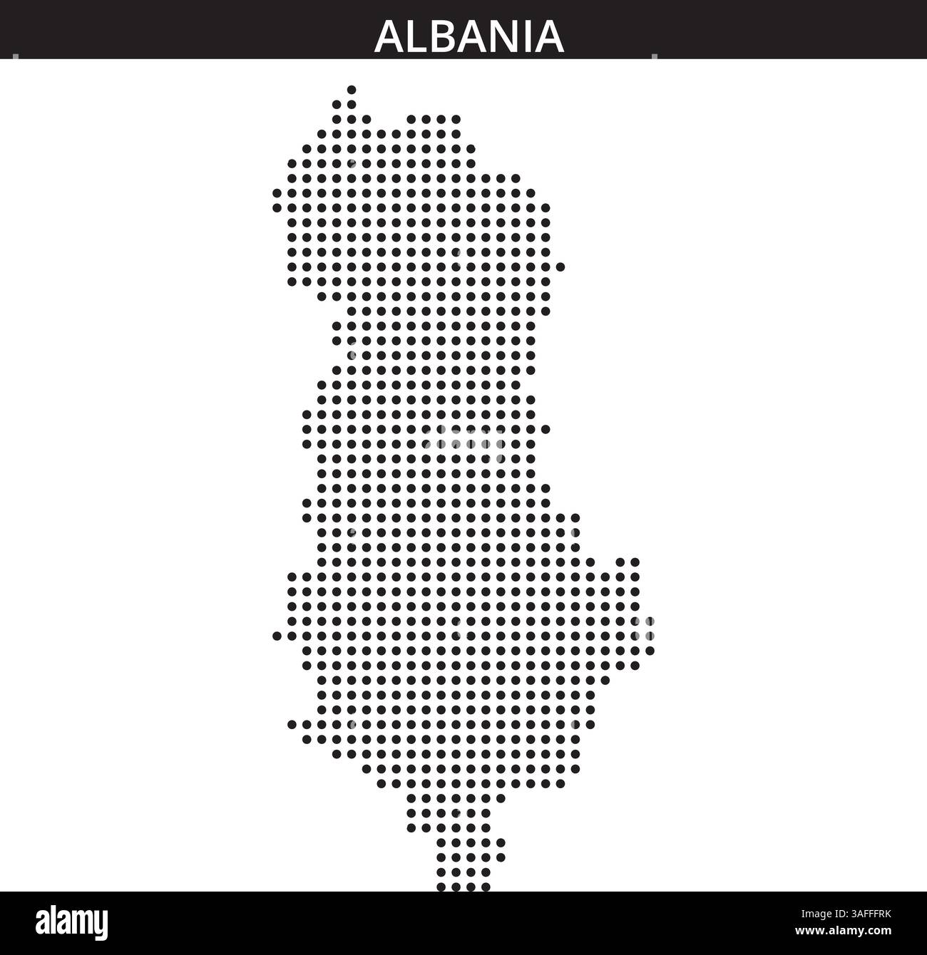Detailed representation of Albania's geographical layout using a ...