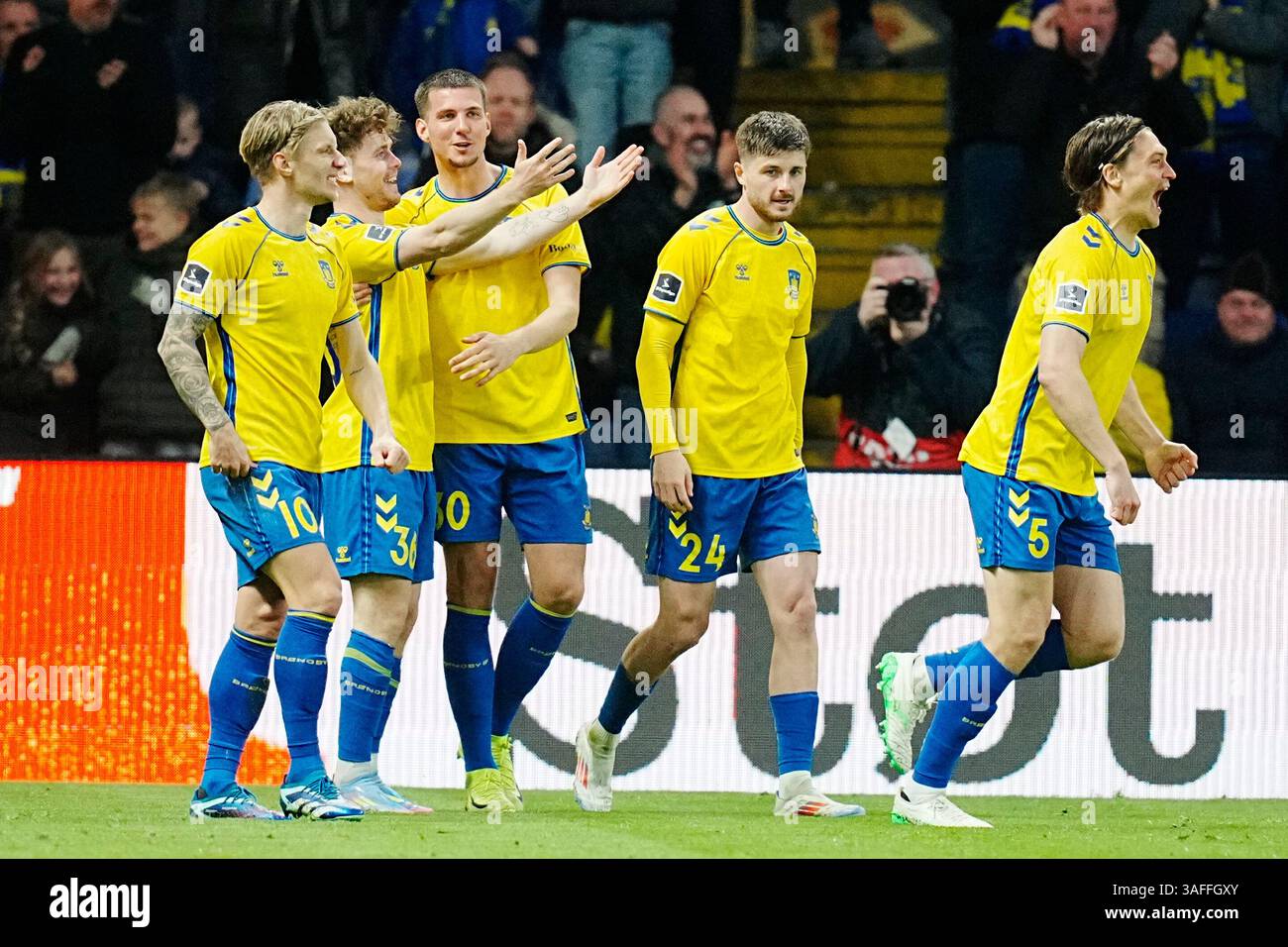 Broendby, Denmark. 07th Apr, 2025. Superligakampen mellem Broendby IF ...