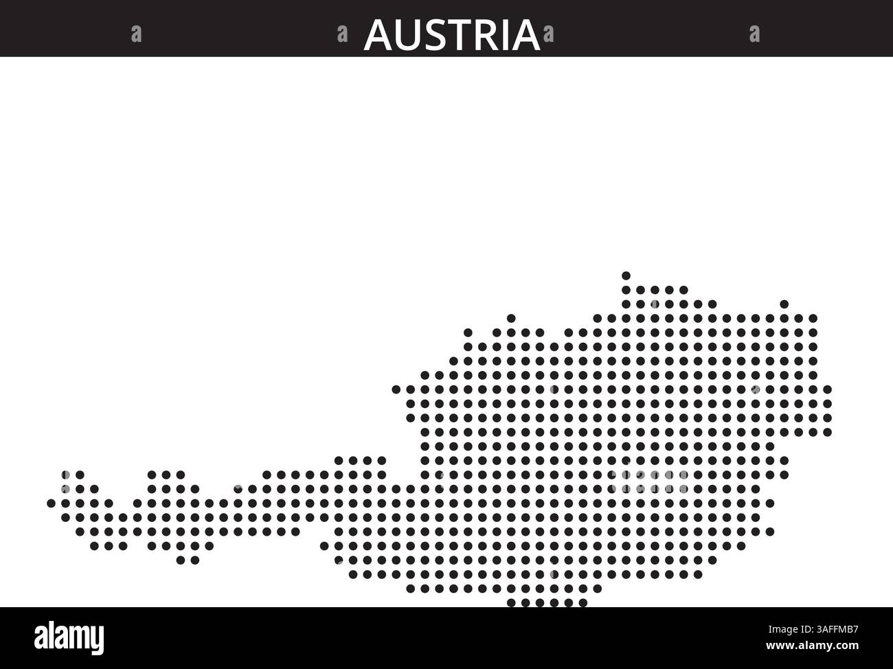 A dotted representation of Austria's map fills the space, showcasing ...
