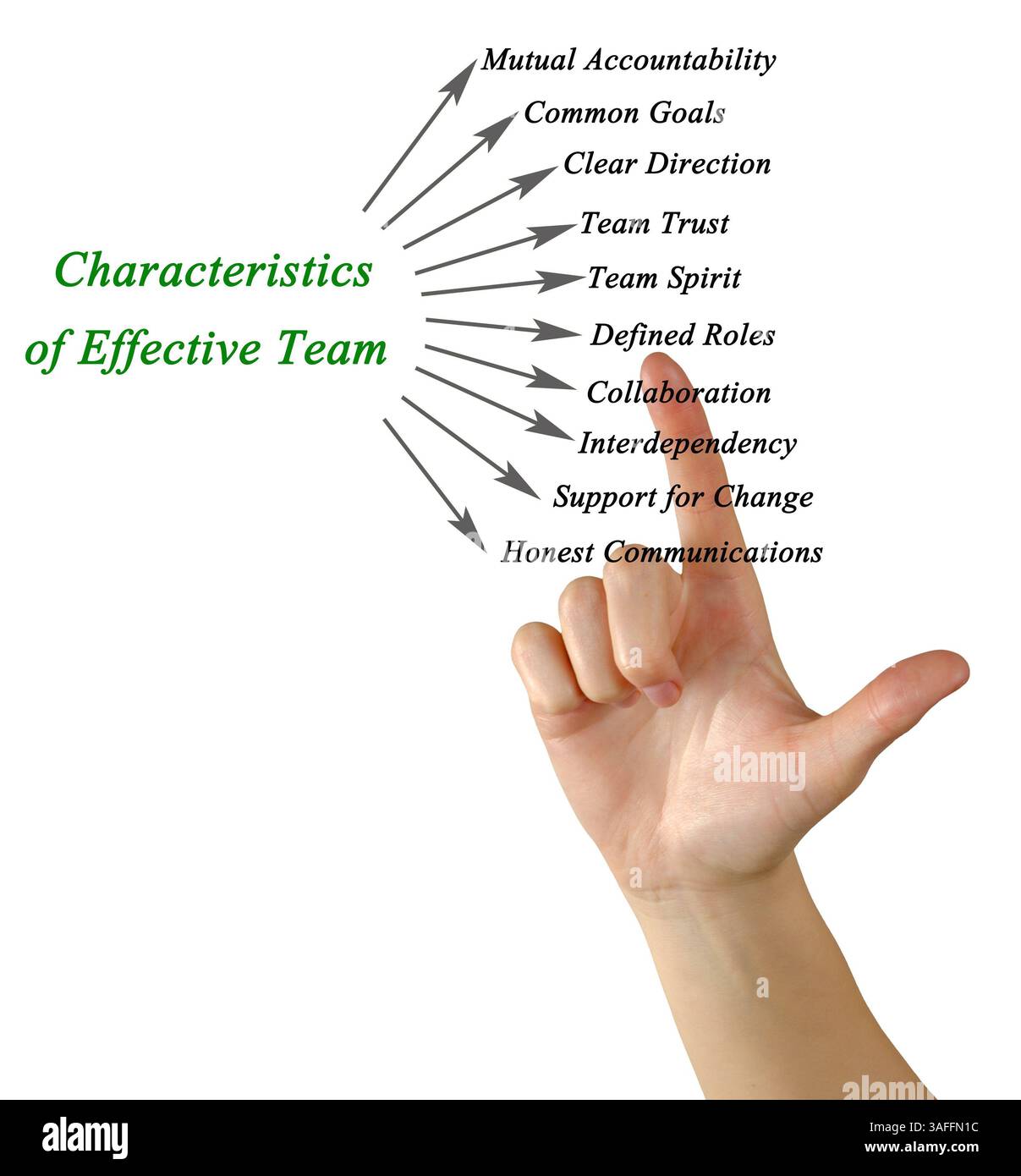 Ten Characteristics of Effective Team Stock Photo - Alamy