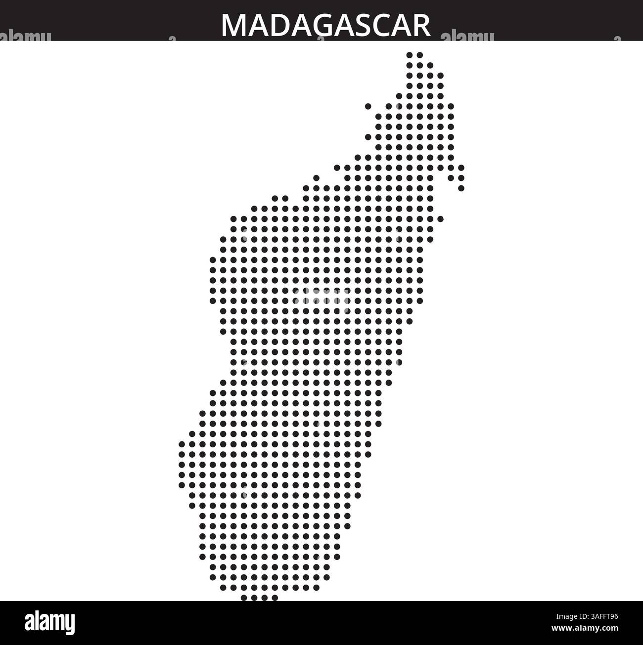 This striking artwork showcases the outline of Madagascar, emphasizing ...