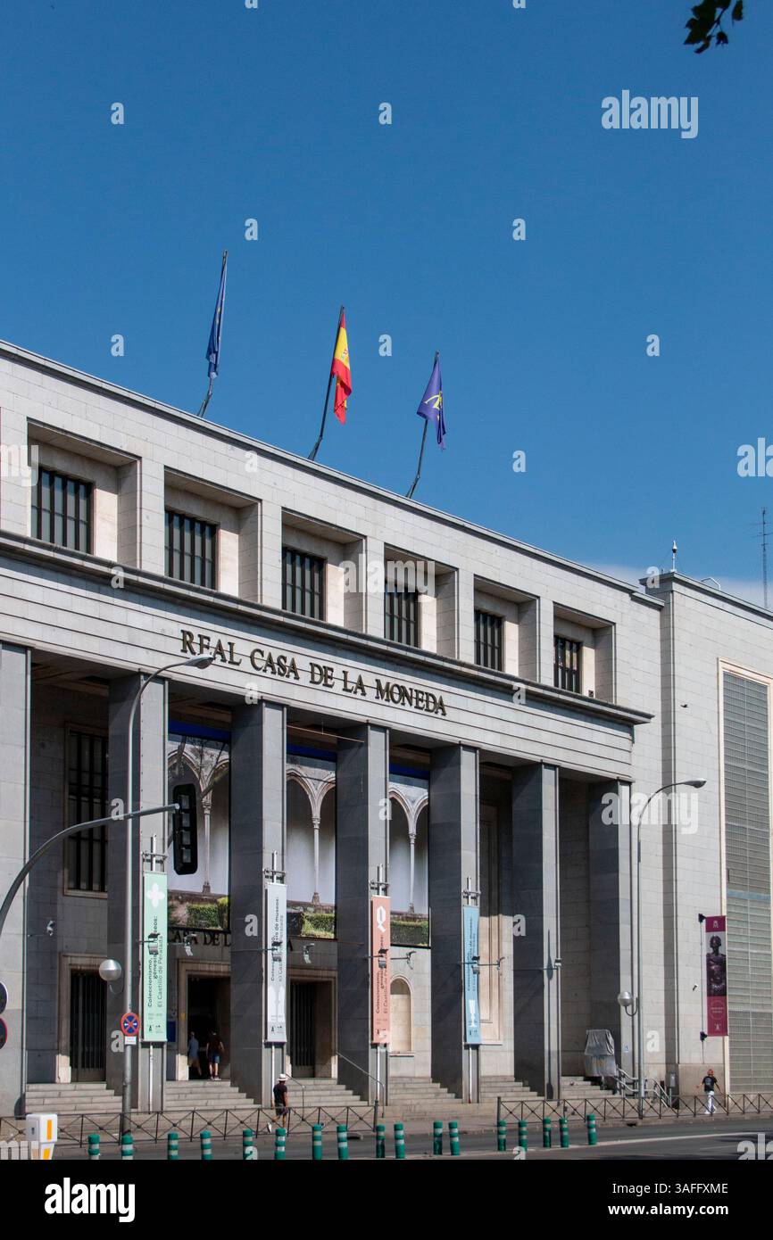 The Royal Mint of Spain, located in Madrid. Where euro coins and ...