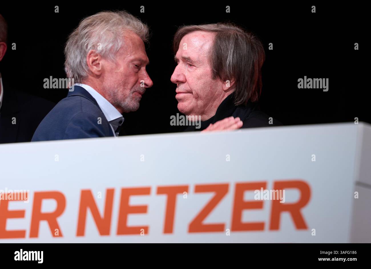 Dortmund, Germany. 07th Apr, 2025. Former footballers Günter Netzer (r ...