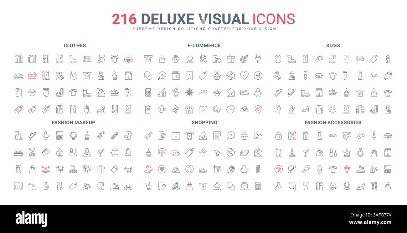 Fashion accessory and makeup, ecommerce and order in shop mobile app line icon set. Female and ...