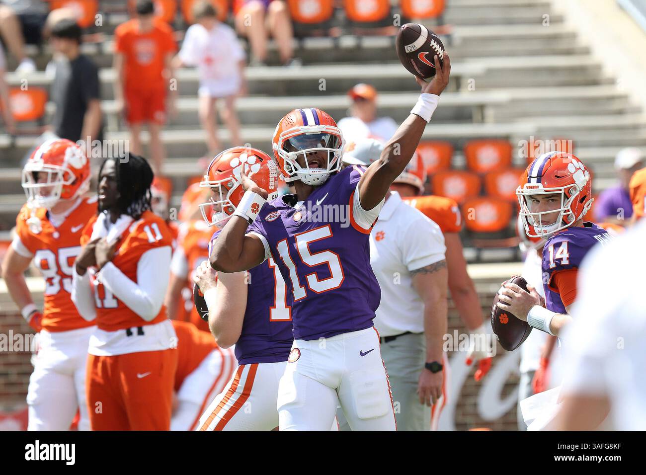 CLEMSON, SC - APRIL 05: Clemson Tigers quarterback Chris Denson (15 ...