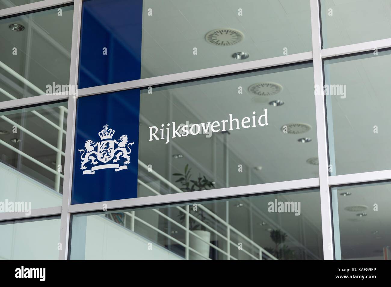 The Hague, the Netherlands. 15 February 2025. Rijksoverheid logo on a ...