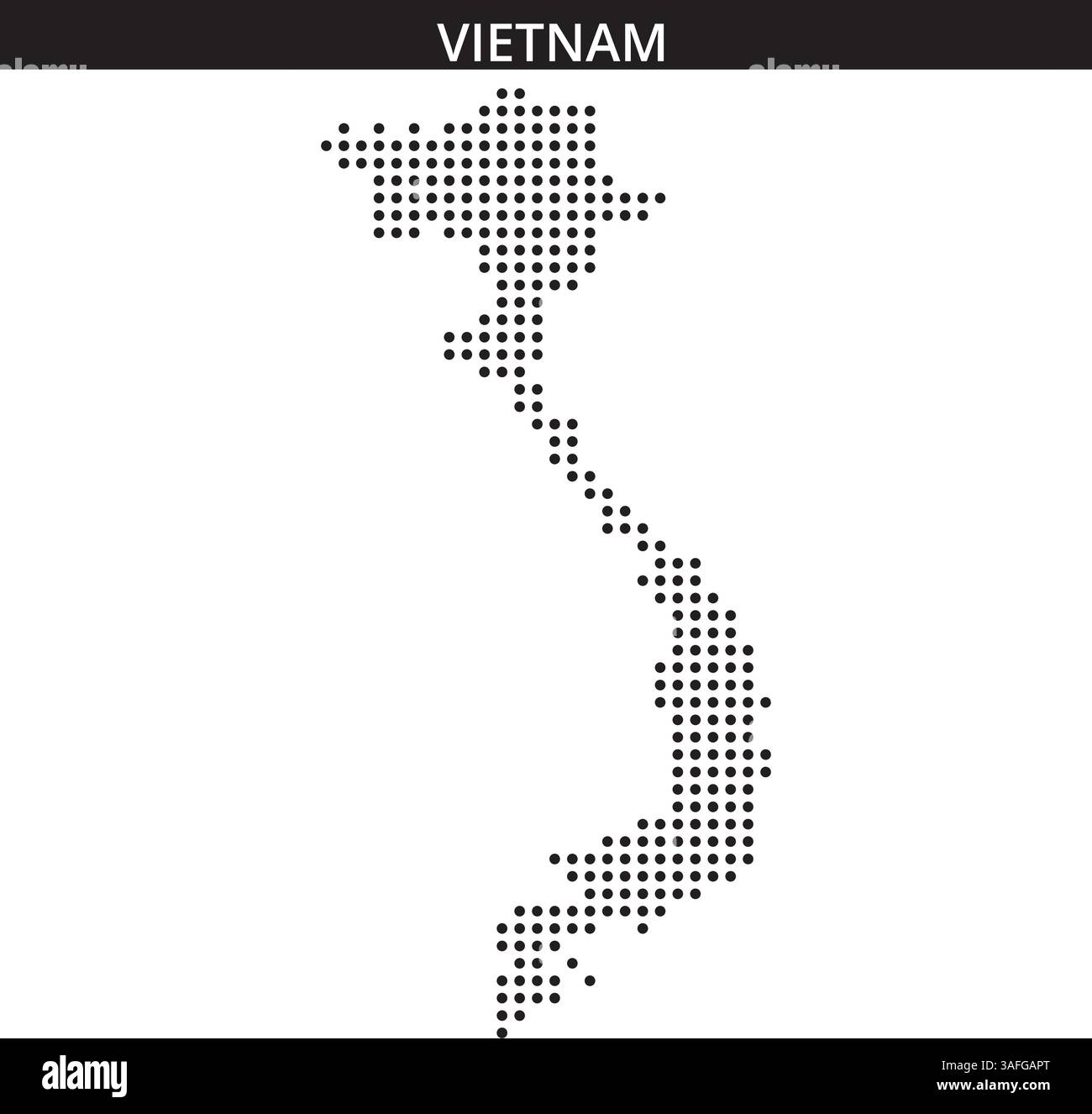 A detailed outline of Vietnam highlights its geographical boundaries ...