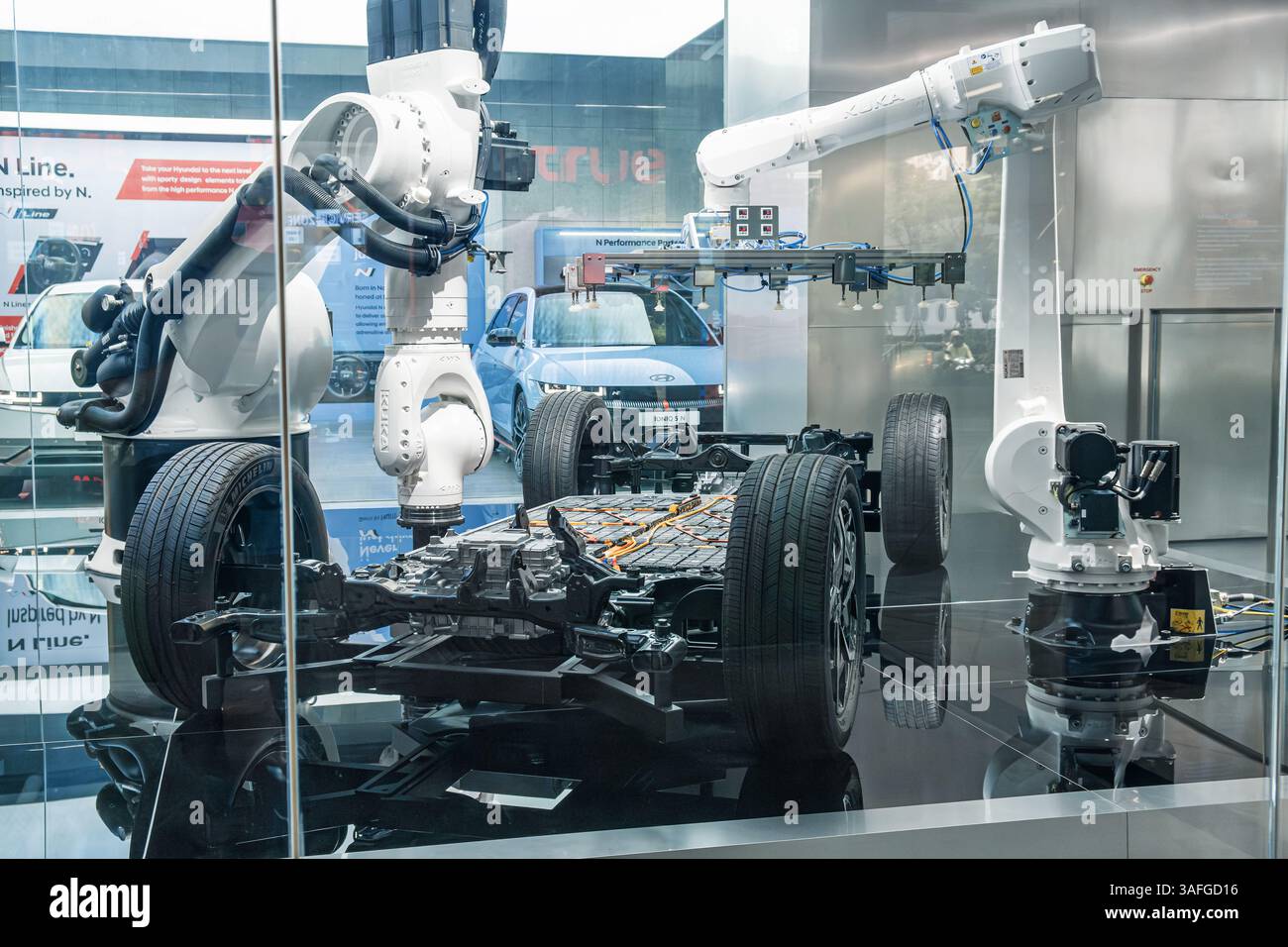 Bangkok, Thailand - February 21, 2025: High-tech automotive ...