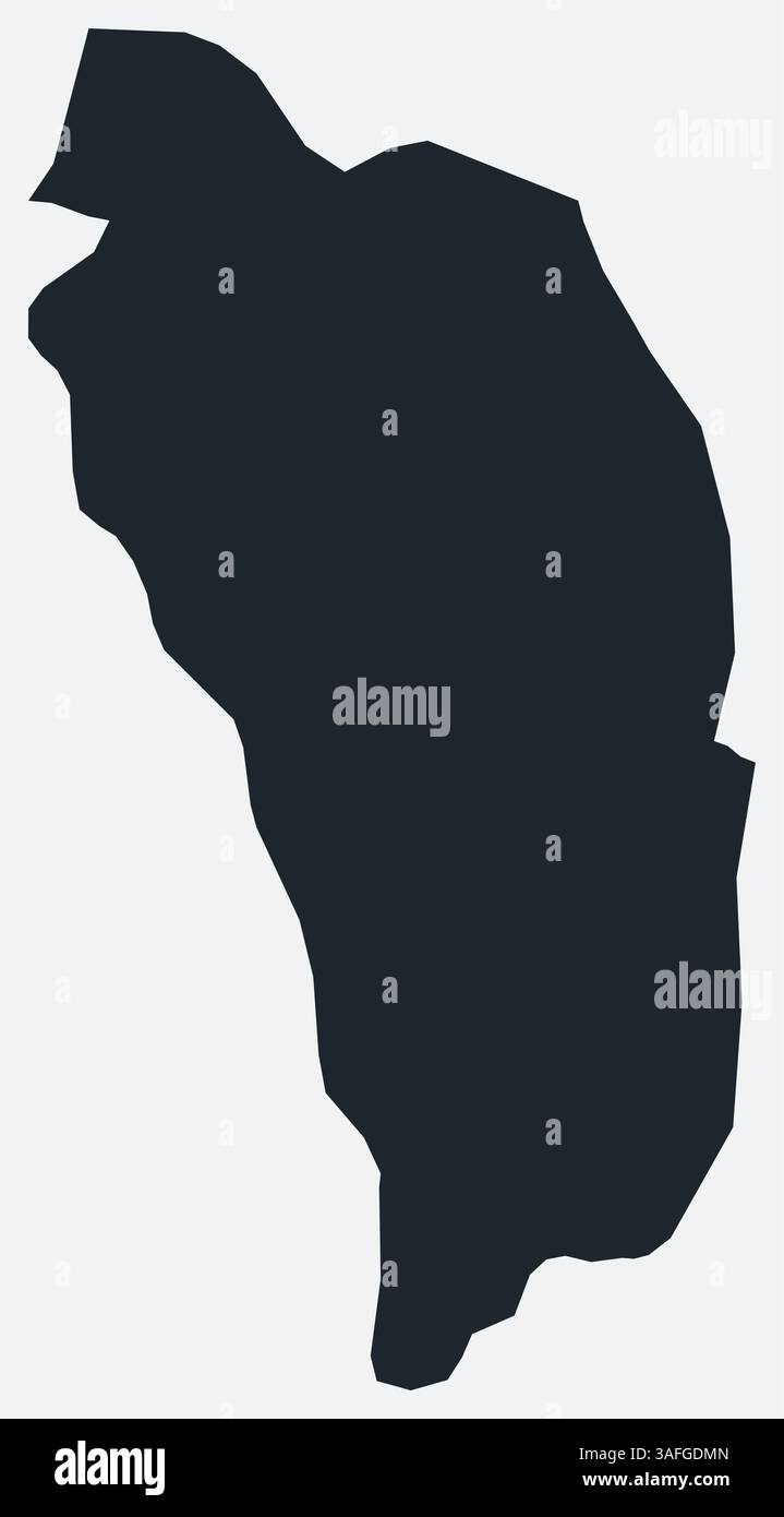 Blank dominica map hi-res stock photography and images - Alamy
